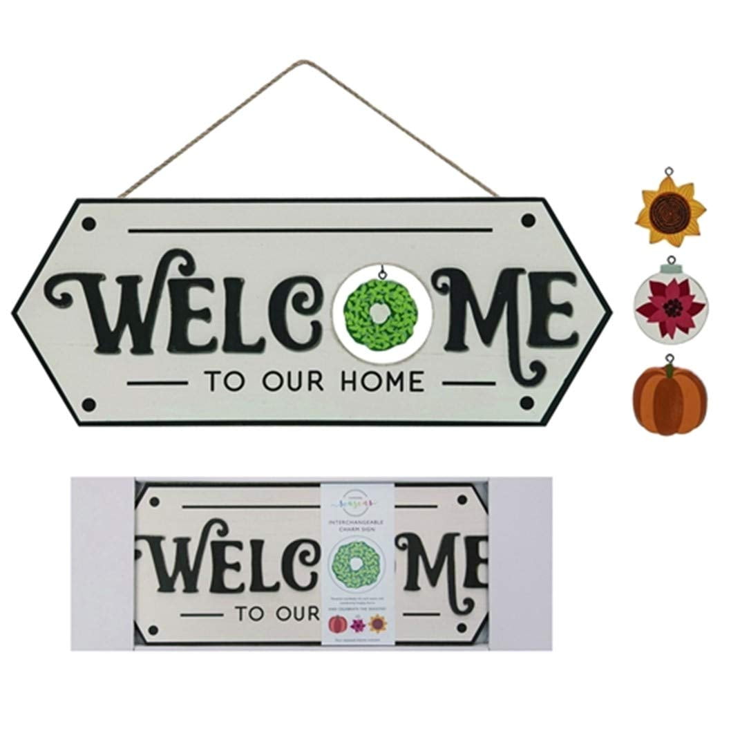 Valyria LLC Transpac Y8991 Welcome Sign w/Changeable Icon, 18-inch ...