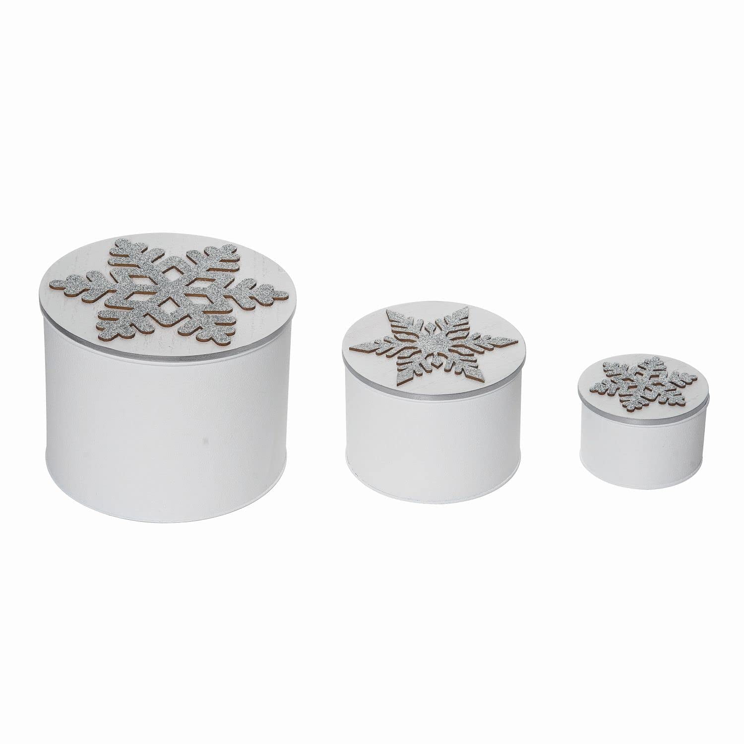 Transpac MDF Winter Containers, Set of 3 - Walmart.com