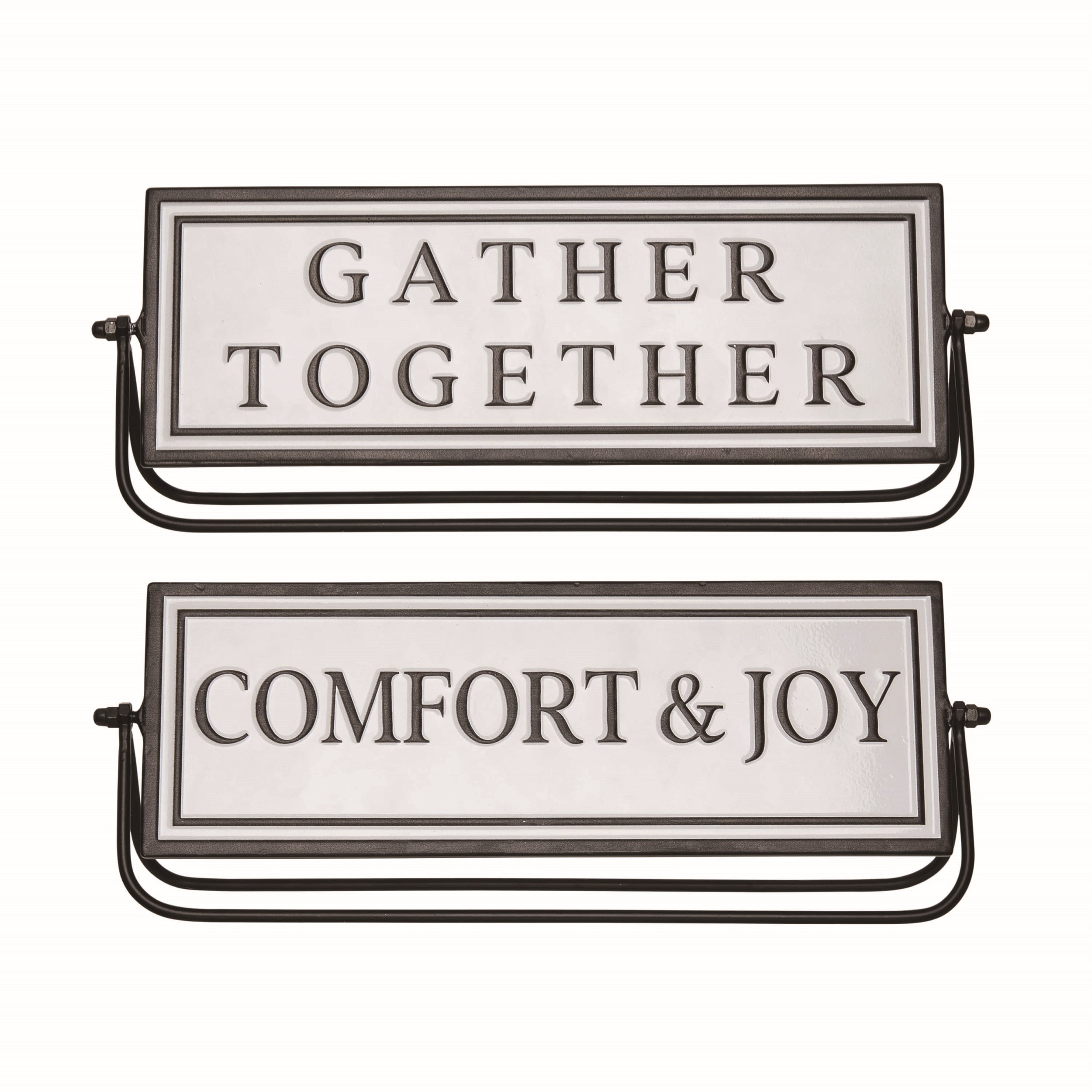 Transpac 13 Inch White Harvest Reversible Swivel Sign Freestanding ...