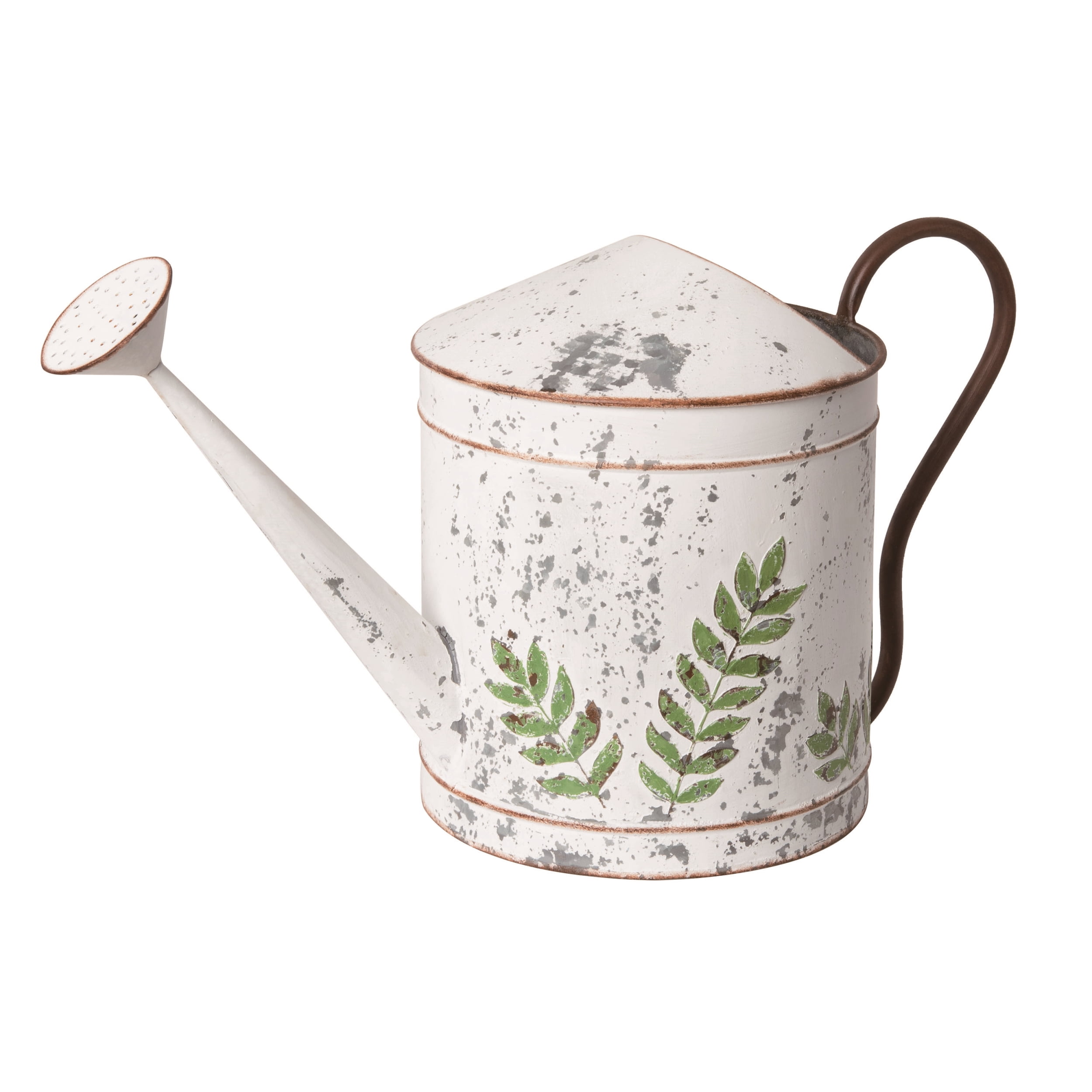 Transpac Metal 22.75" White Spring Rustic Greenery Watering Can ...