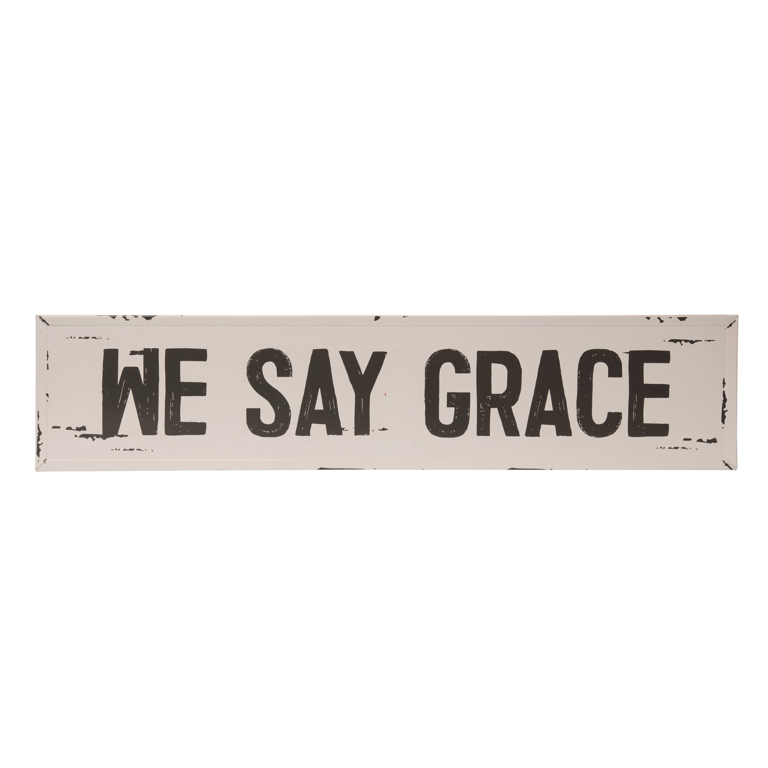 Transpac Metal 29.88 in. White Spring We Say Grace Wall Decor - Walmart.com