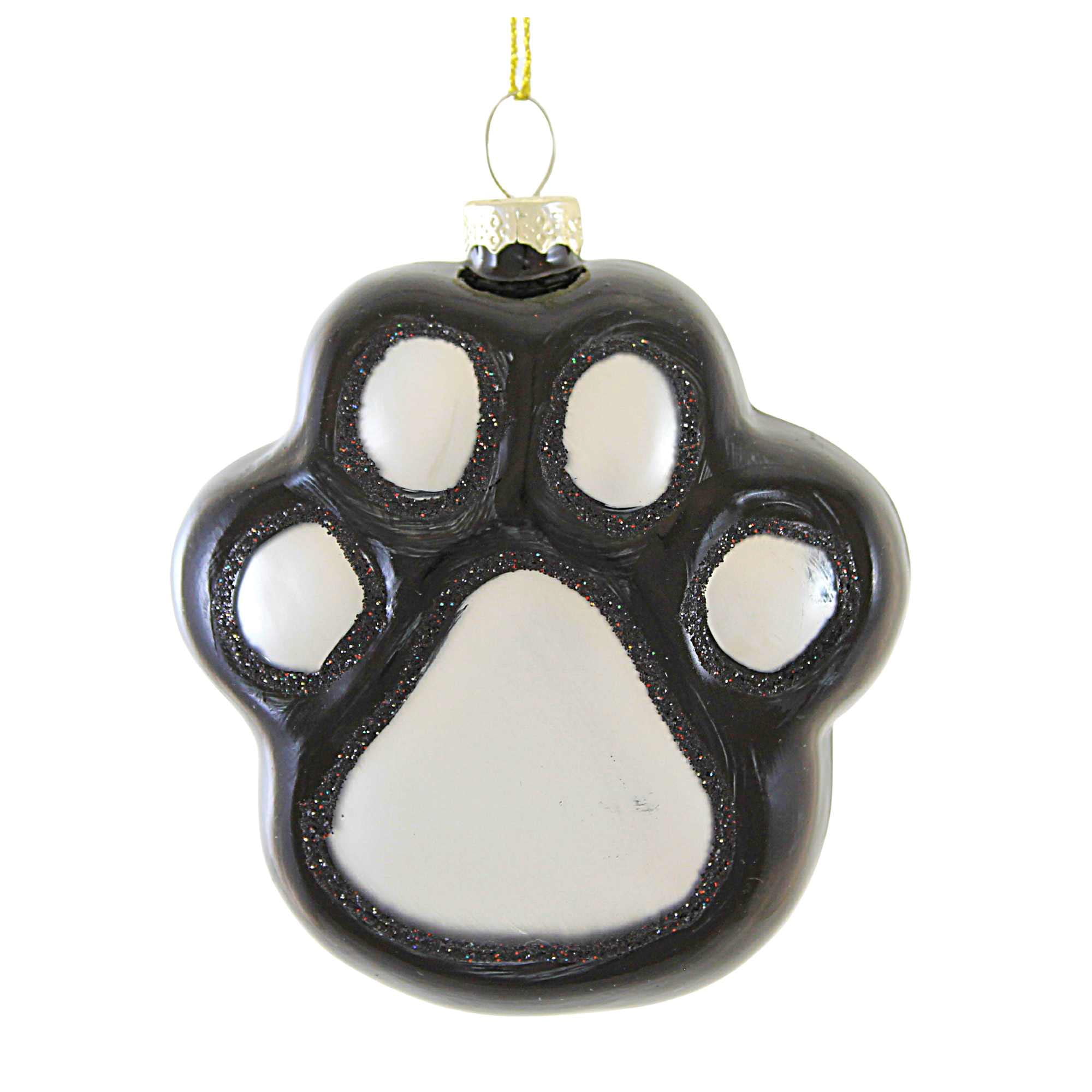 Transpac Paw Print Ornament - One Ornament 3.25 Inch, Glass - Dog Cat ...