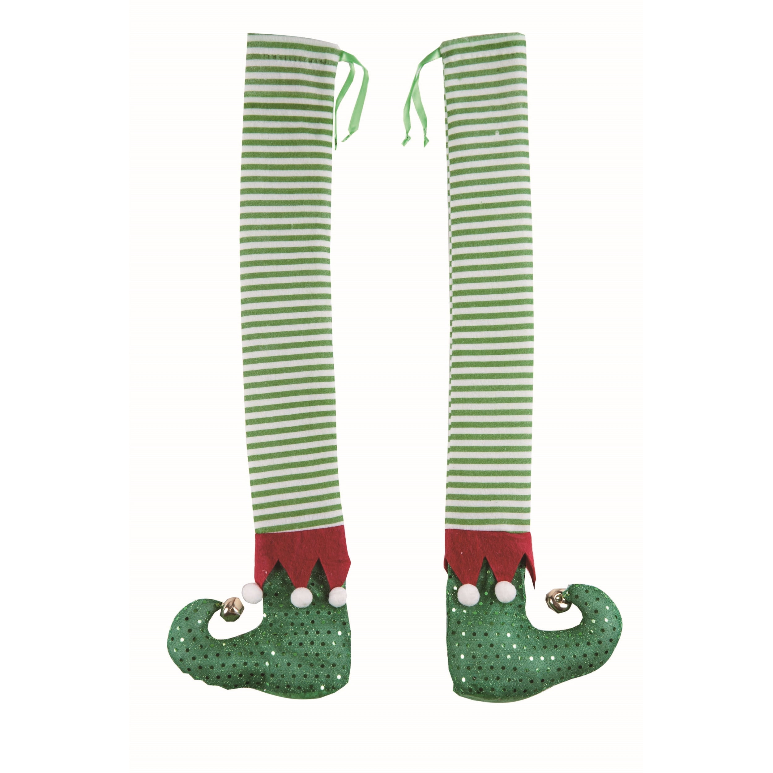 Transpac 24 in Green Christmas Elf Bootie Table Chair Leg Covers Set of ...