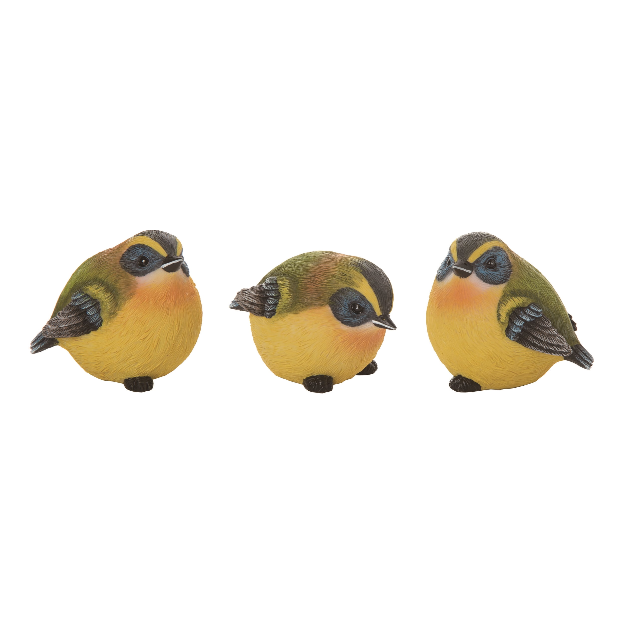 Transpac Resin 3.75" Multicolor Spring Bird Figurines Set of 3 ...
