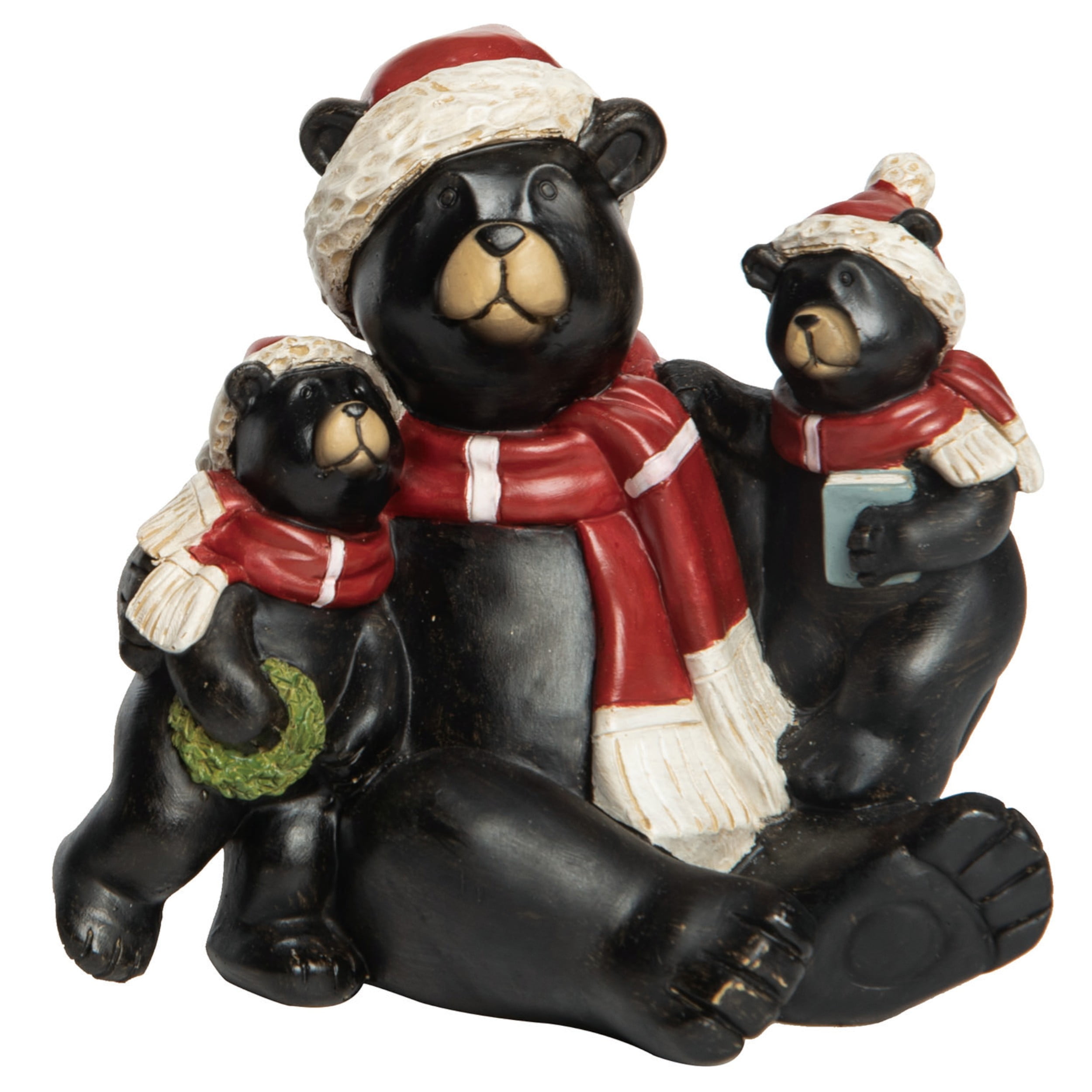 Transpac 6 Inch Green Rustic Bear Figurine Christmas Decor Resin ...