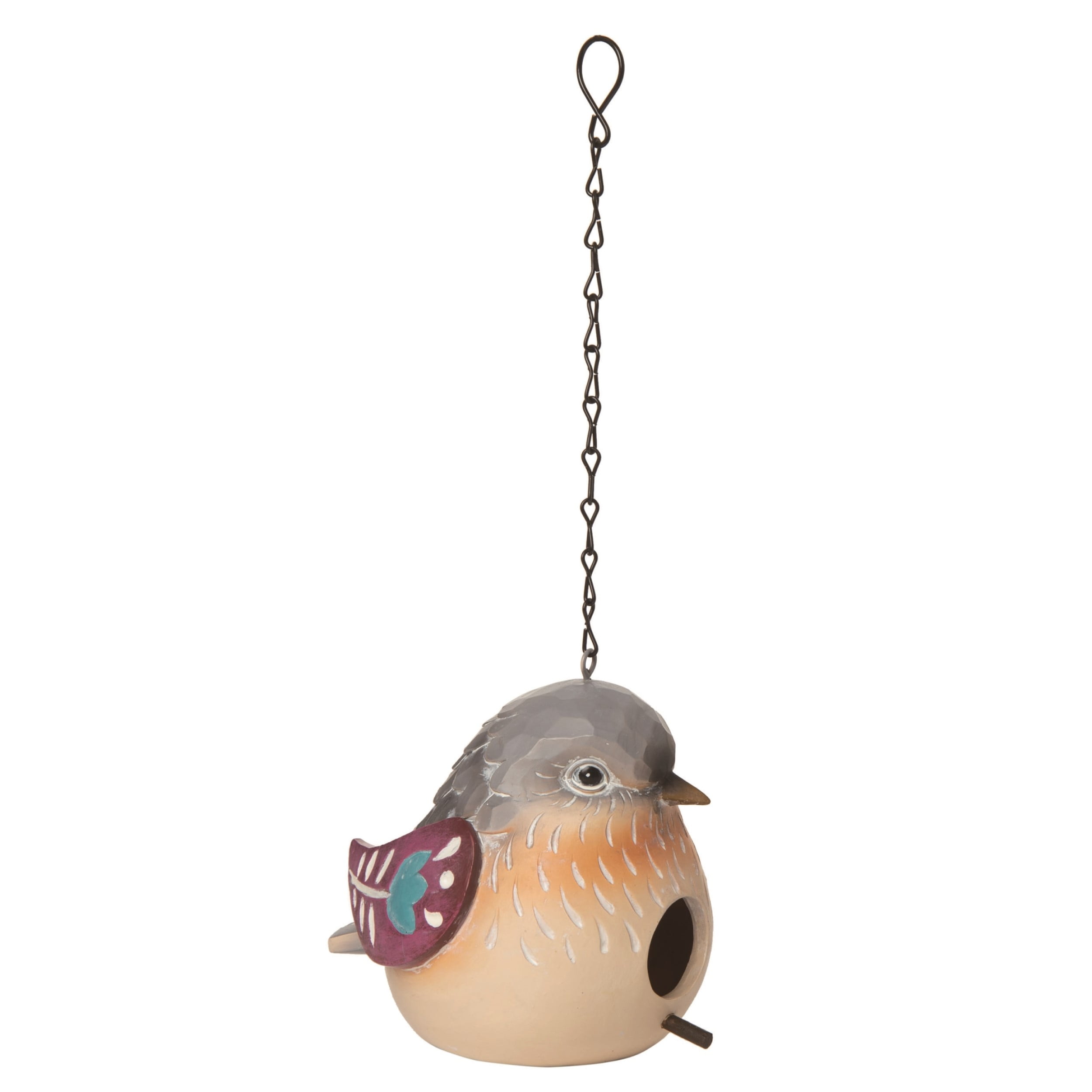 Transpac 7.25 Inch Multicolor Spring Birdhouse with Flowers Polyresin ...