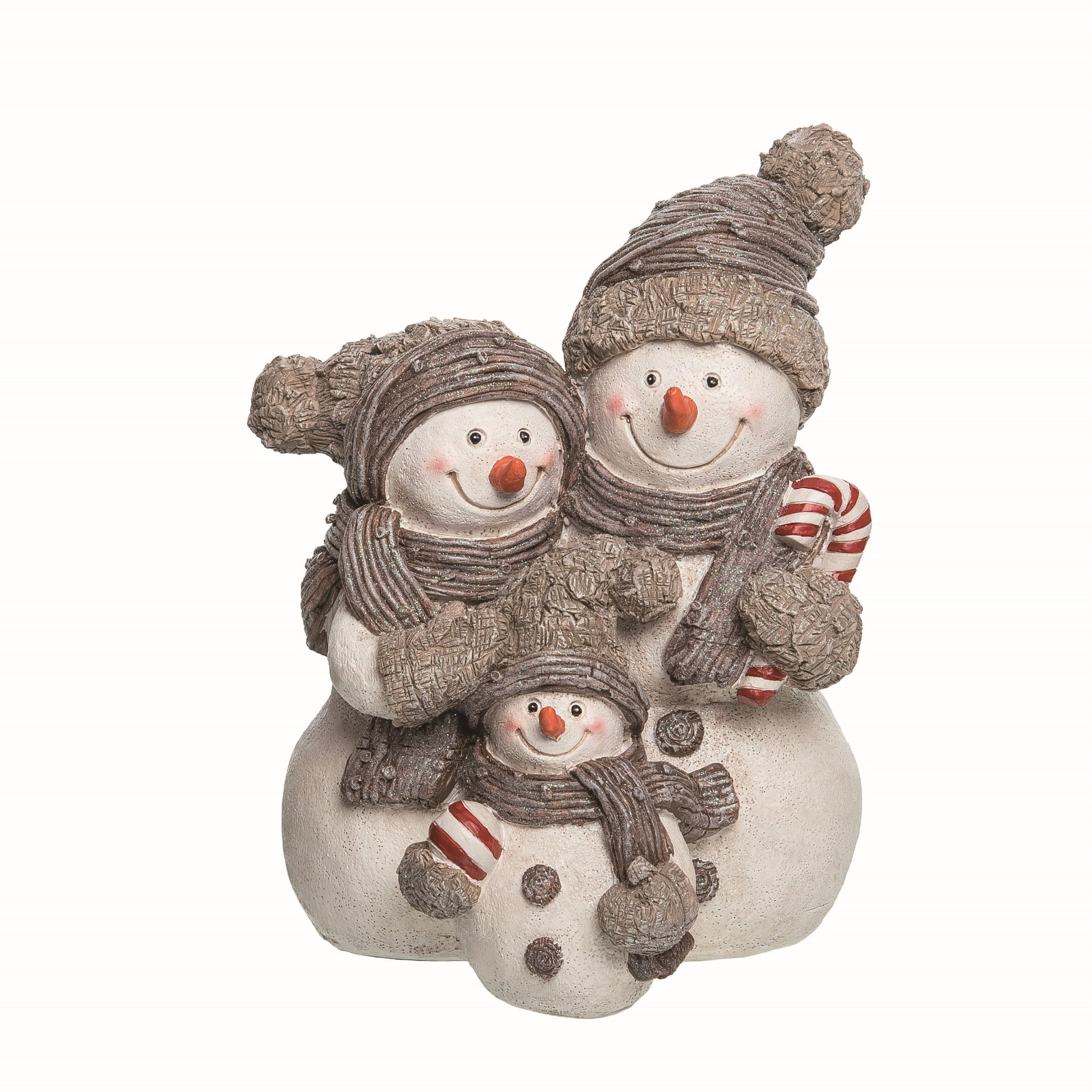 Transpac Resin Multicolored Christmas Large Merry Snowman Family ...