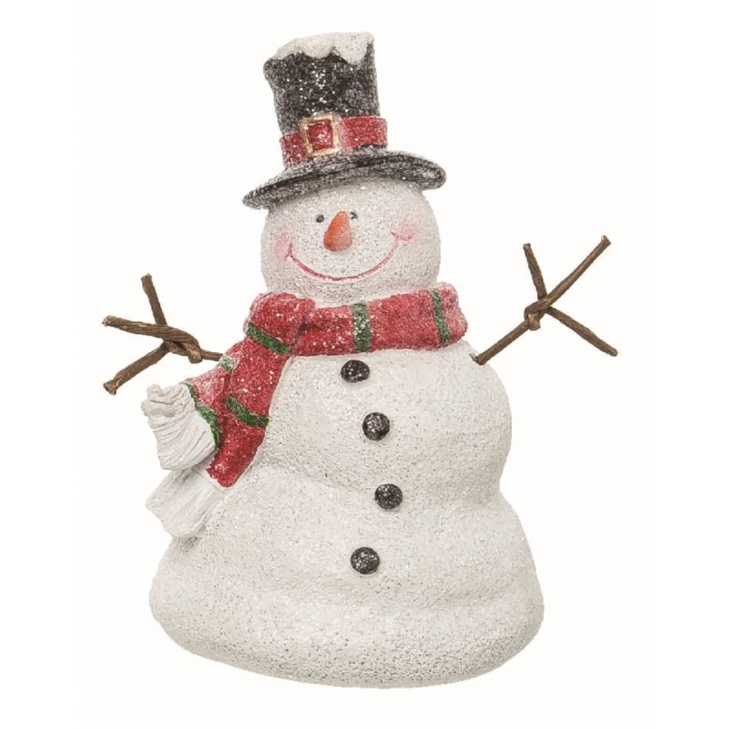 Transpac Resin Multicolored Christmas Snowman Figurine - Walmart.com