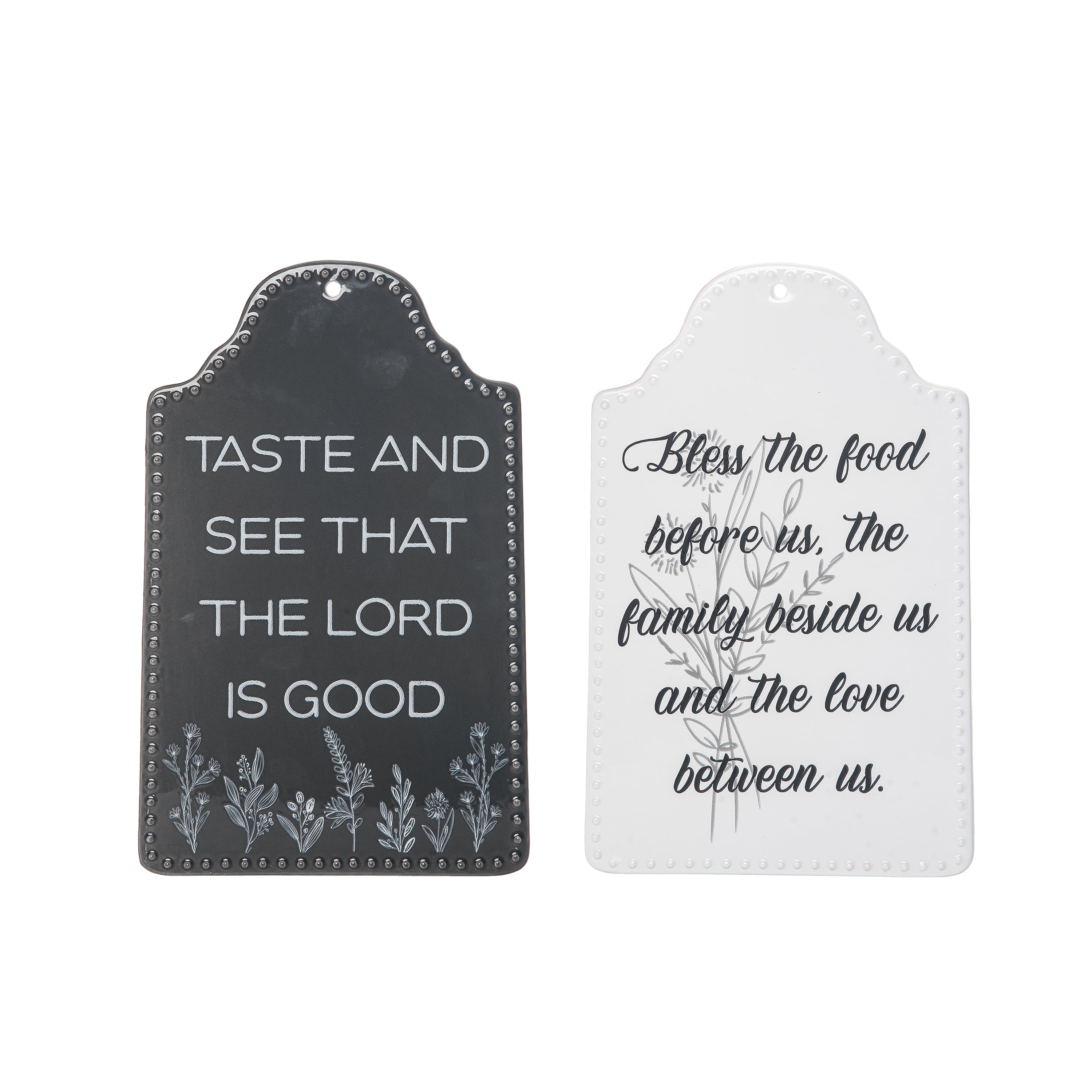 Transpac Set of 2 Ceramic Charcuterie Boards Fall Harvest Home Decor ...