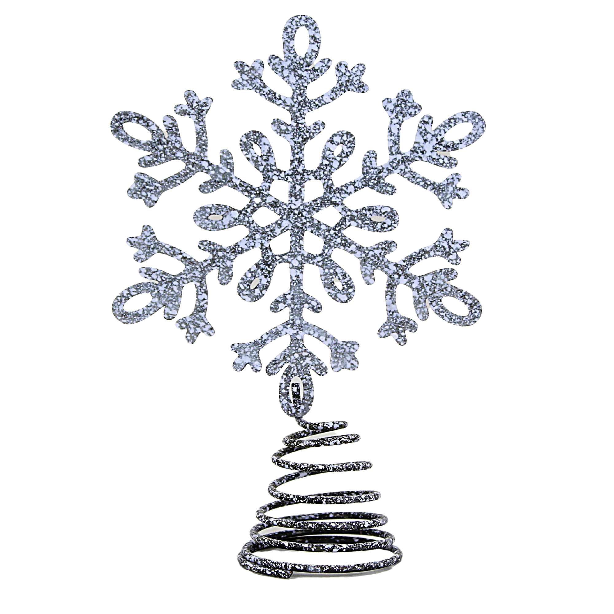 Transpac Silver Snowflake Tree Topper - One Tree Topper 5.5 Inch, Metal ...