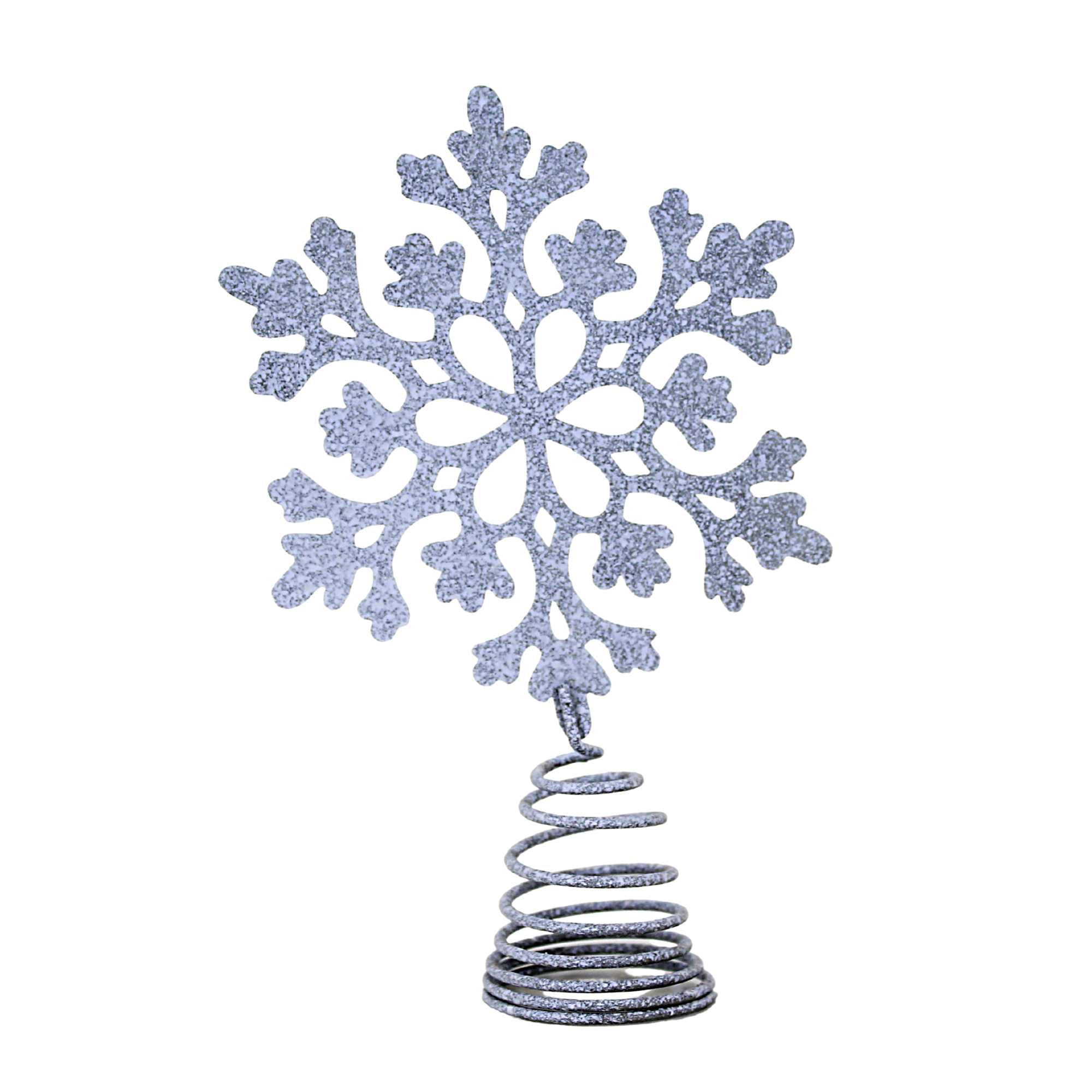 Transpac Silver Snowflake Tree Topper - One Tree Topper 5.5 Inch, Metal ...