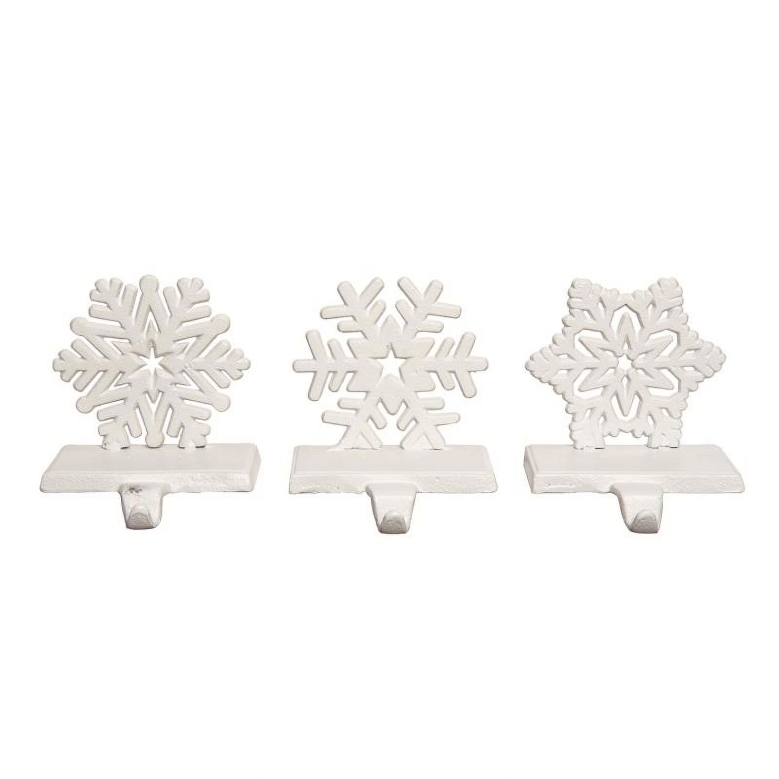 Transpac White Snowflake Stocking Holder 4.72 in. - Walmart.com
