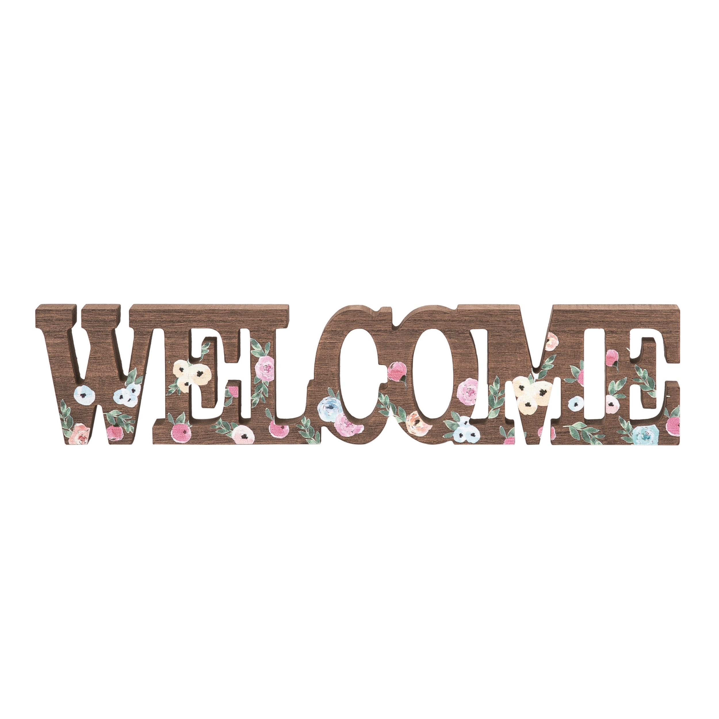 Transpac 13.5 Inch Brown Spring Cottage Core Welcome Sign Decorative ...