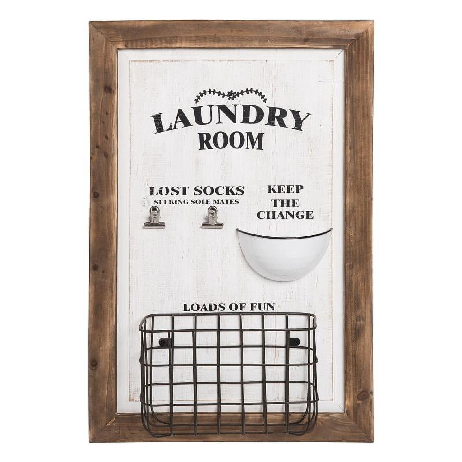 Transpac Wood 23.7 in. Off-White Everyday Laundry Room Humor Wall Decor - Walmart.com