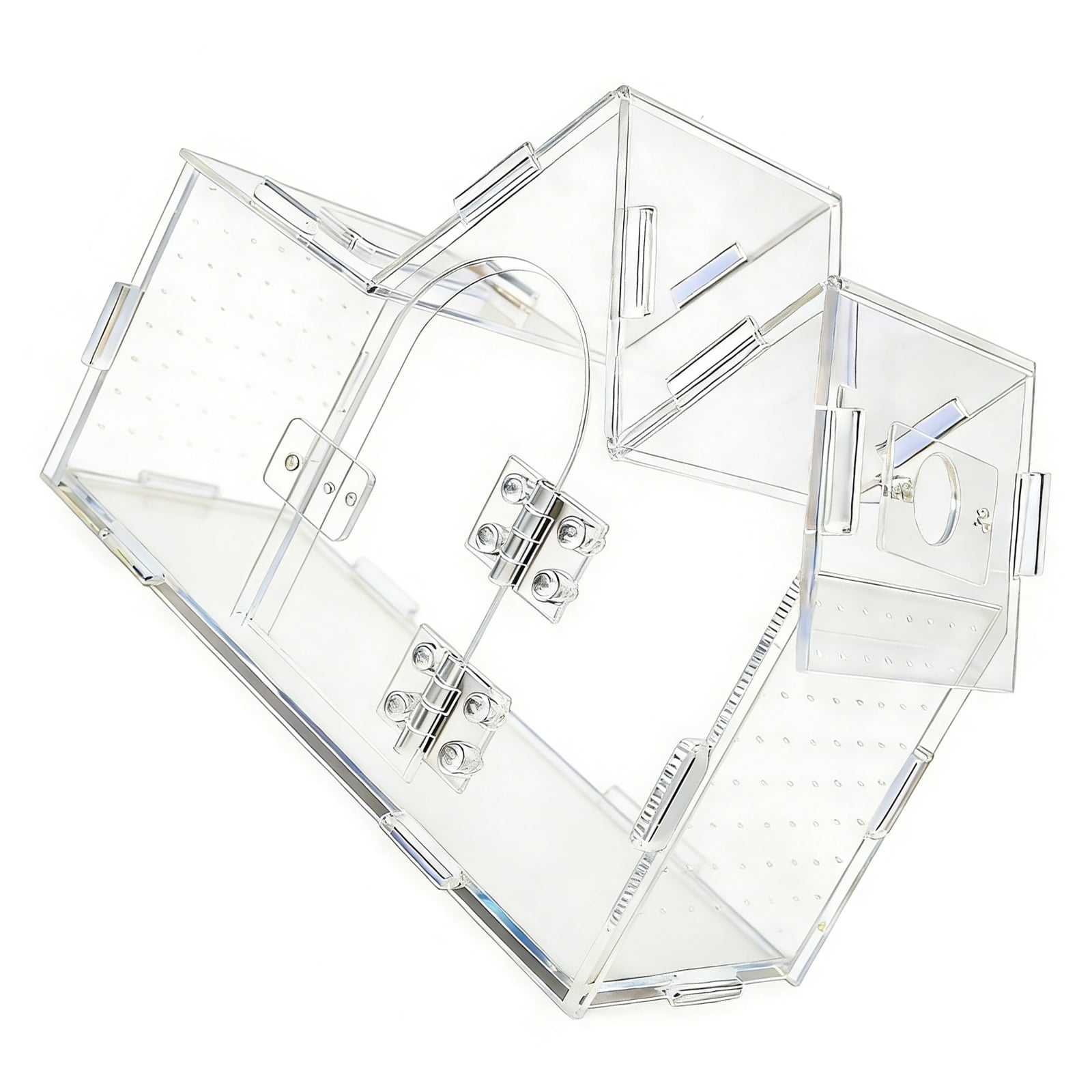 Transparency Acrylic Reptiles Terrarium Display Case Easy Assembly ...