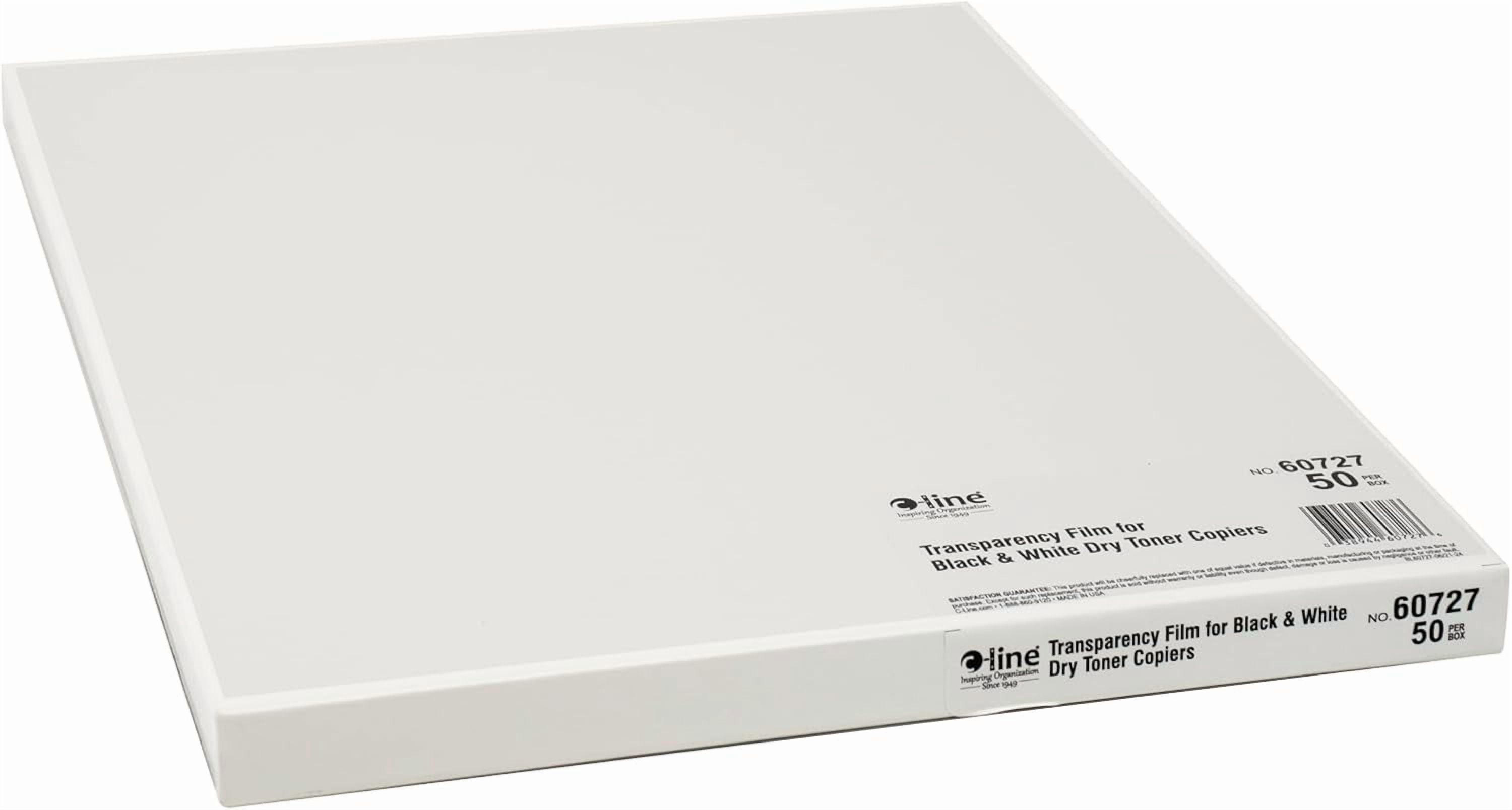 Transparency Film for Plain Paper Copiers, Clear, 8.5 x 11 Inches, 50 ...