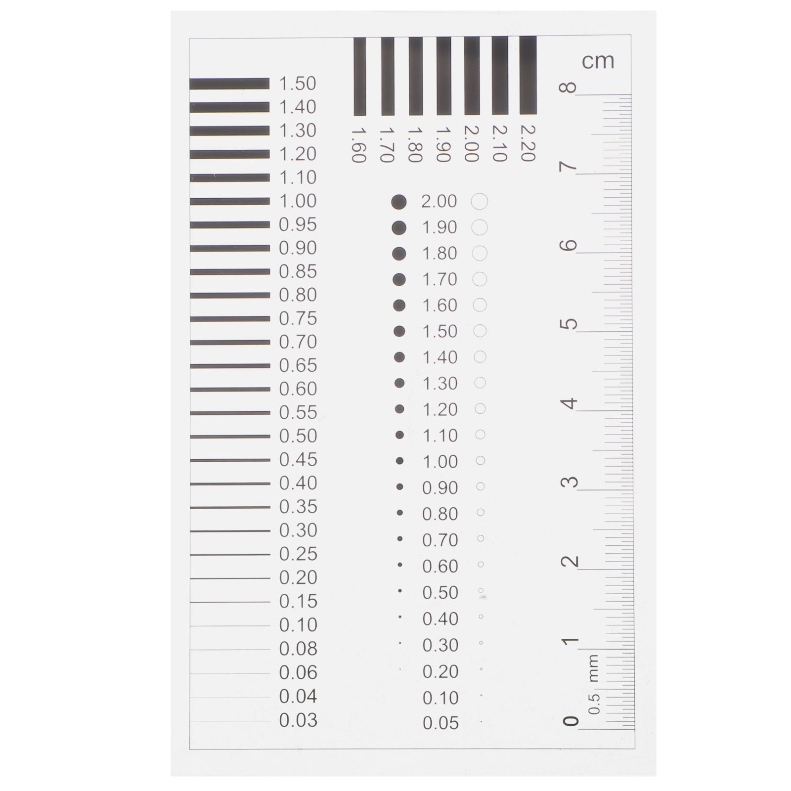 Transparency SEC Flaw Detection Film Rulers Defects Measuring Ruler ...