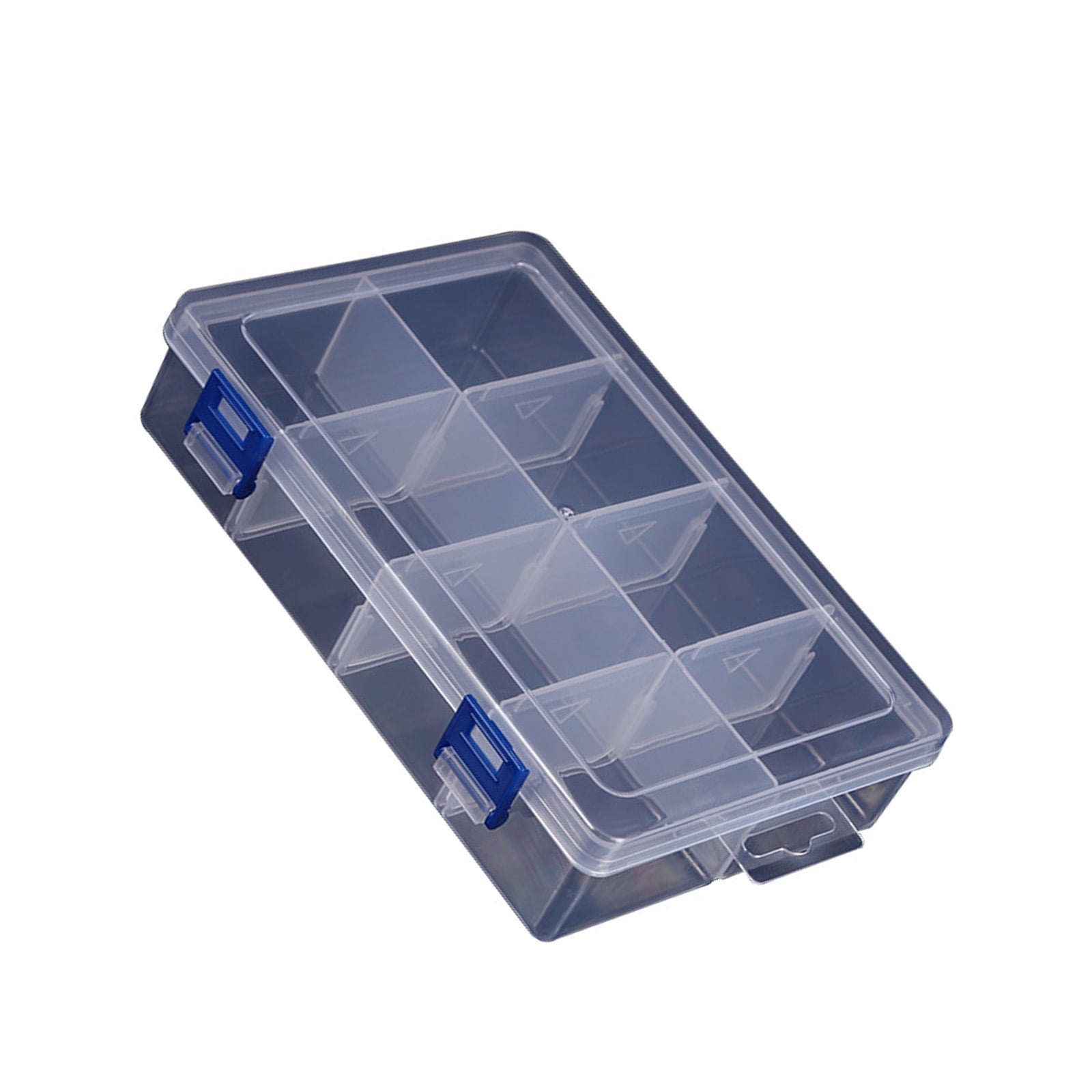 Transparent 8 Section Storage Case Multipurpose 8 Cell Plastic ...