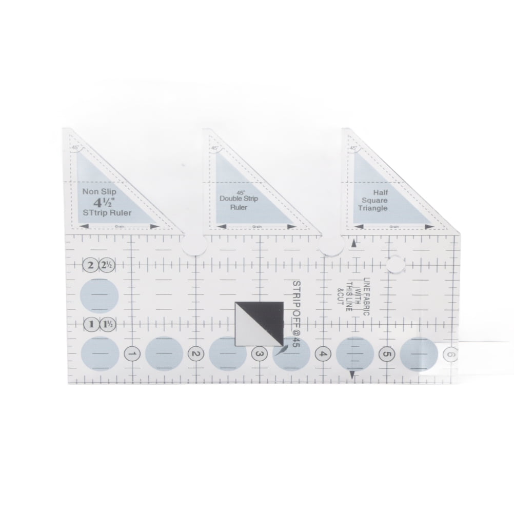 Transparent Acrylic 45/60/90 Degree Ruler Grid Double Strip Non-Slip ...