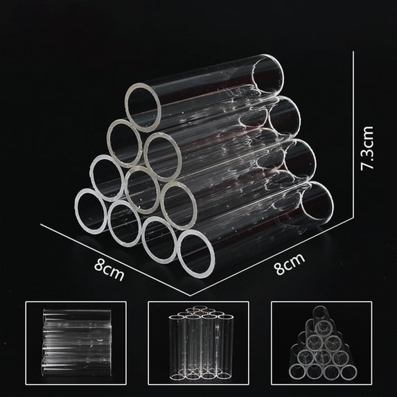 Transparent Acrylic Breeding Tube Shrimp Fish Hide Cave House Aquarium ...