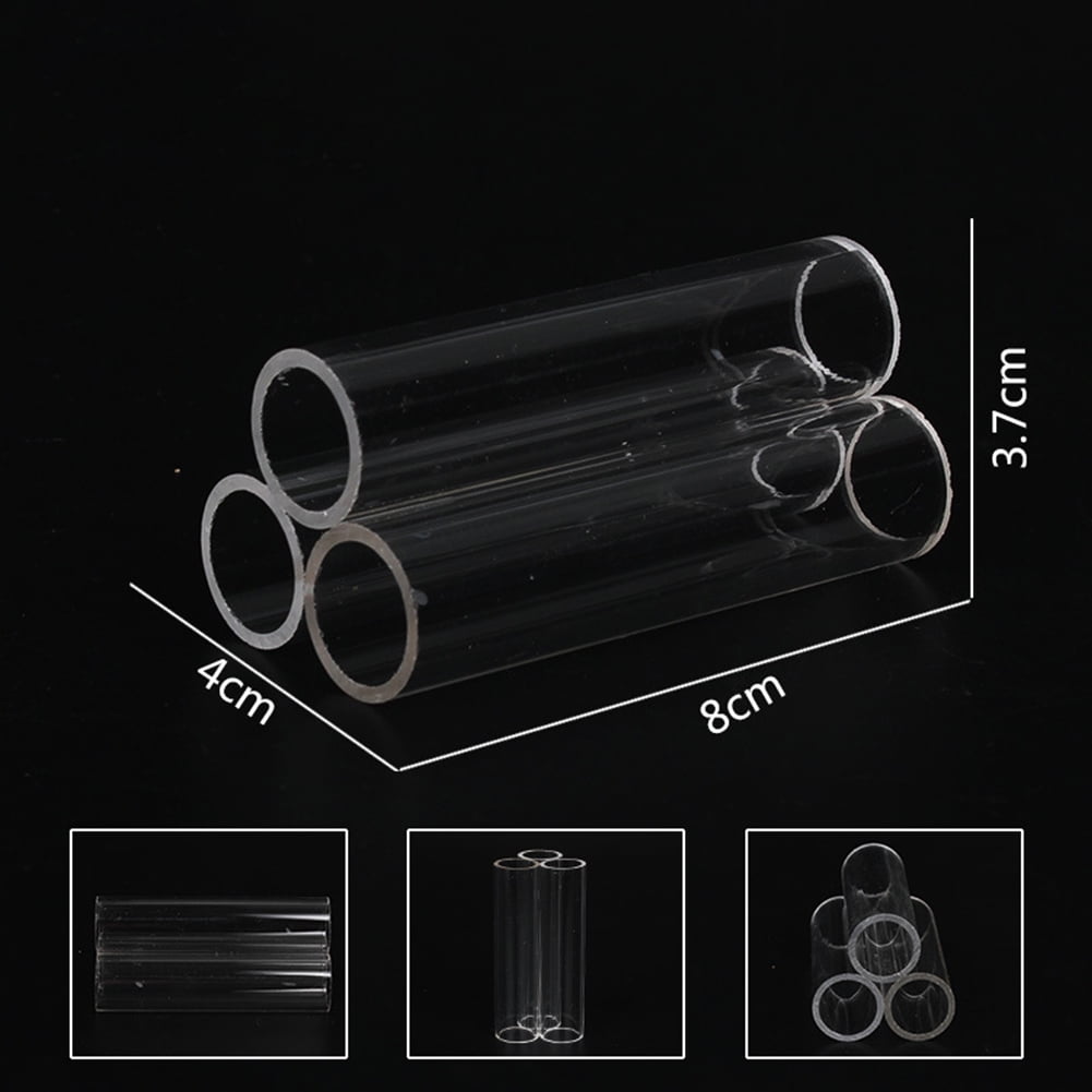 Transparent Acrylic Breeding Tube Shrimp Fish Hide Cave House Aquarium ...