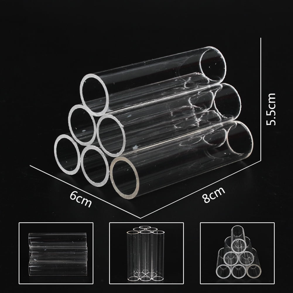 Transparent Acrylic Breeding Tube Shrimp Fish Hide Cave House Aquarium ...