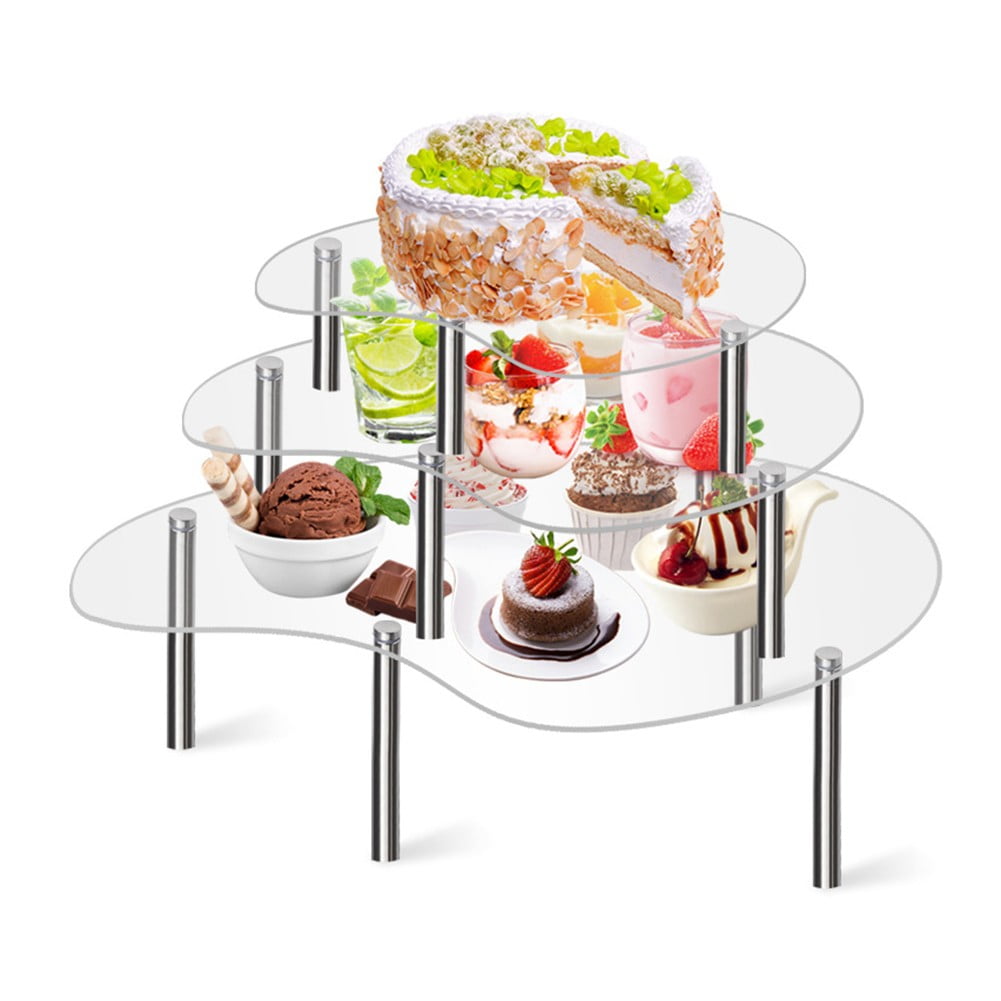 Transparent Acrylic Cake Shelf, Handmade Display Shelf, Wedding Party ...