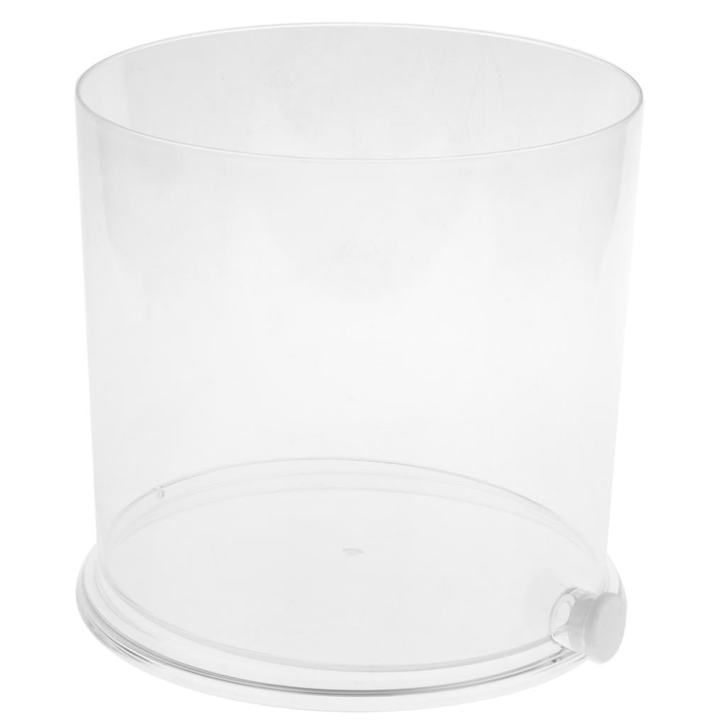 Transparent Acrylic Column Cylinder Aquarium Fish Tank Home Office ...