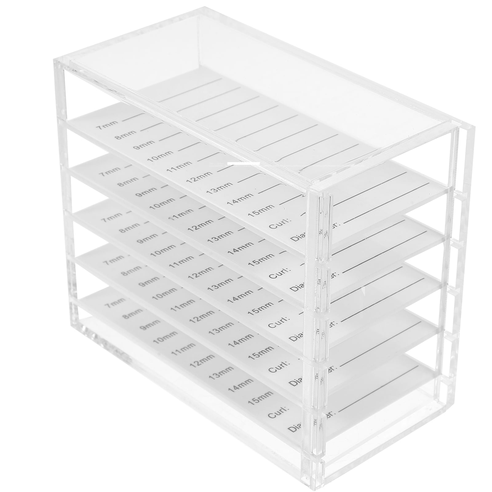 Transparent Acrylic Cosmetic False Eyelashes Storage Display Multi ...