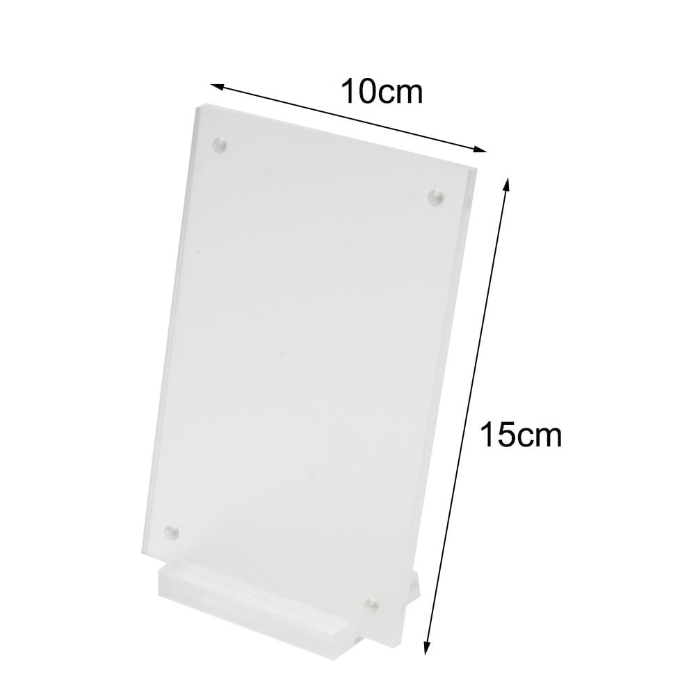 Transparent Acrylic Display Board Magnetic Double Sided Photo Frame ...