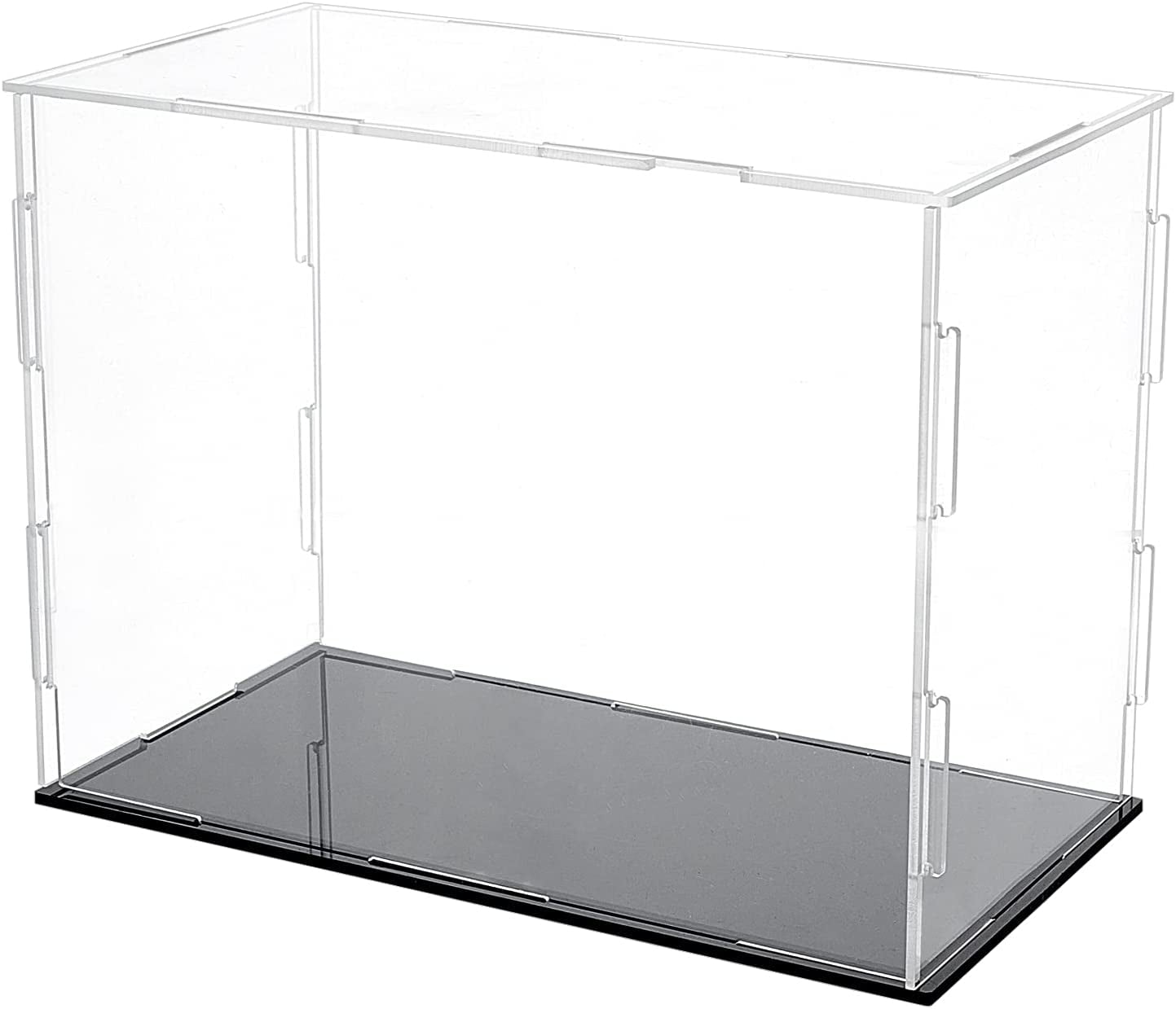 Transparent Acrylic Display Boxes with Black Base for Models Building ...