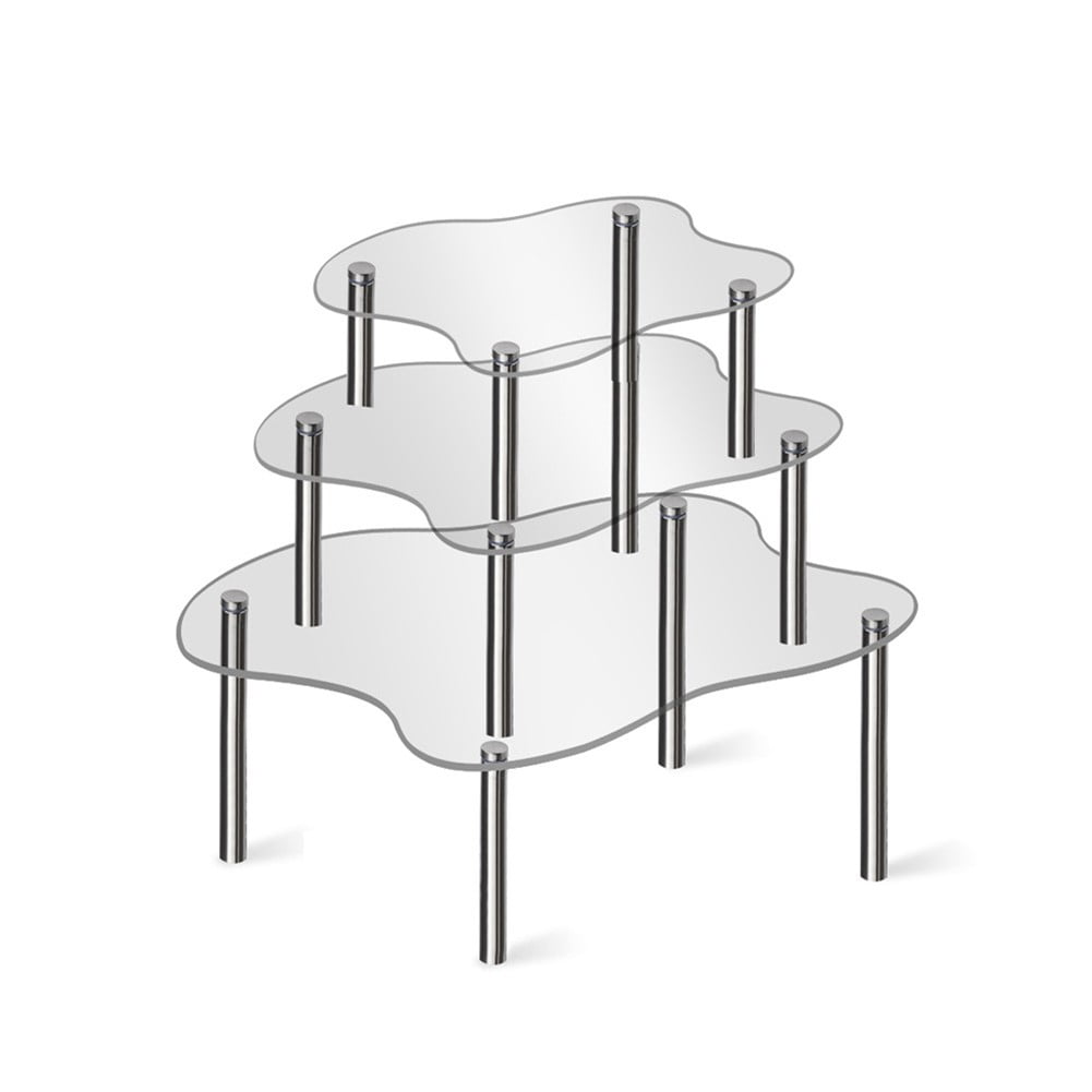 Transparent Acrylic Display Shelf Birthday Cupcake Handmade Display ...