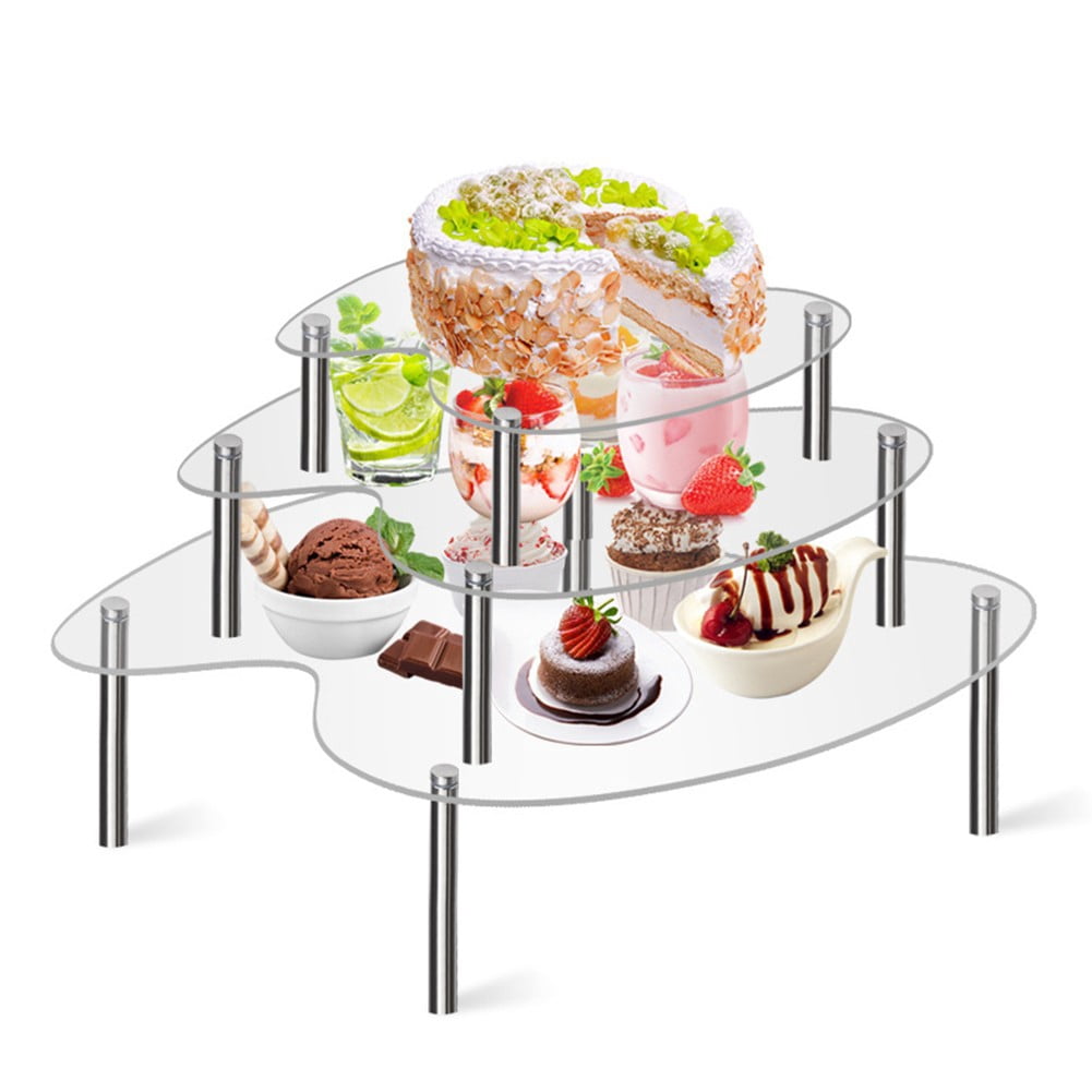 Transparent Acrylic Display Shelf Wedding Cupcake Handmade Display ...