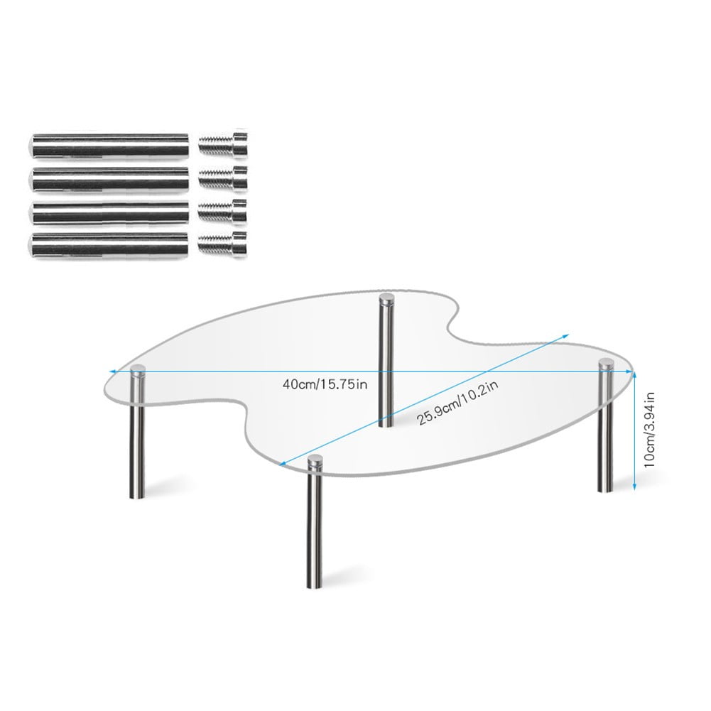Transparent Acrylic Display Shelf Wedding Cupcake Handmade Display ...