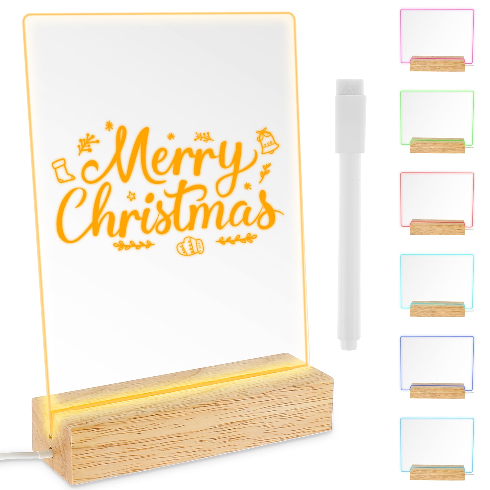 Transparent Acrylic Dry Erase Board for Desktop Decorative Erasable ...