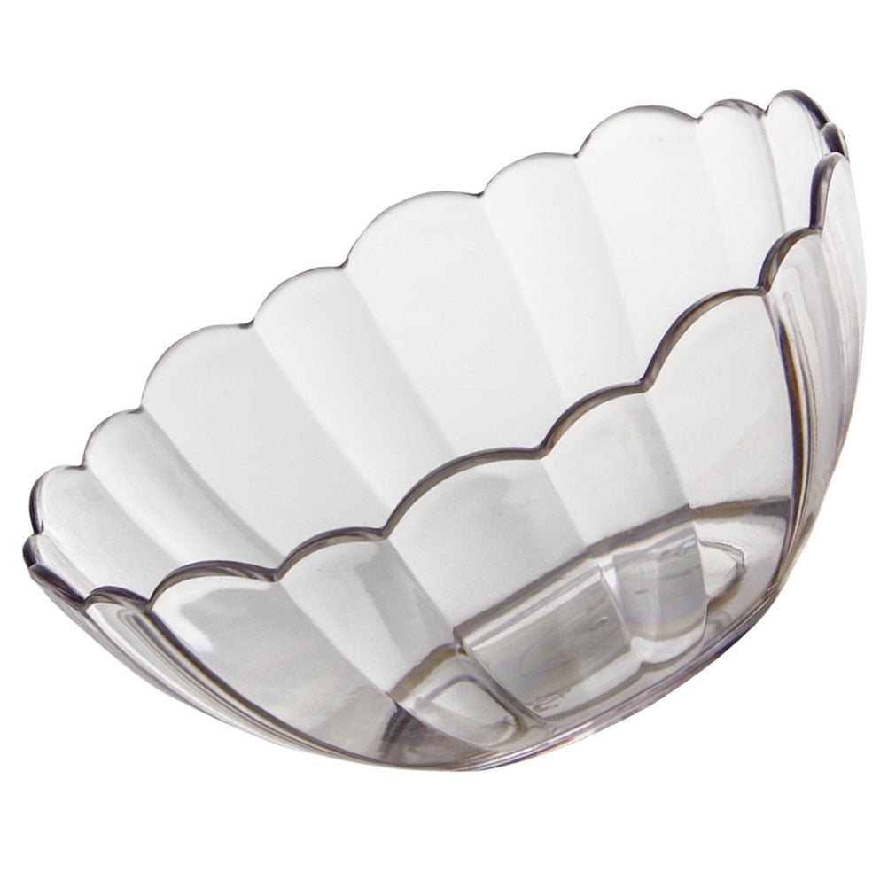 Transparent Acrylic Fruit Plate Lotus Bowl for Modern Living Room ...