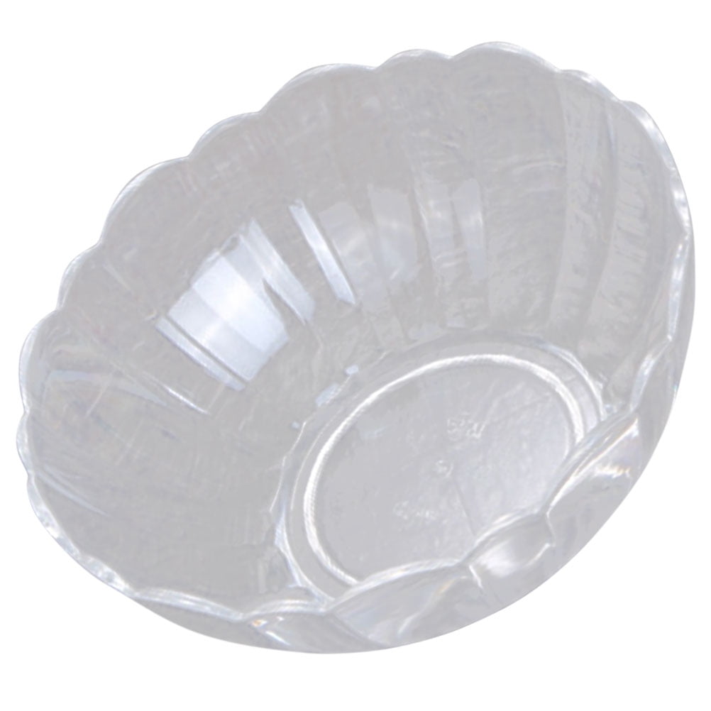 Transparent Acrylic Fruit Plate Lotus Bowl for Modern Living Room Large ...