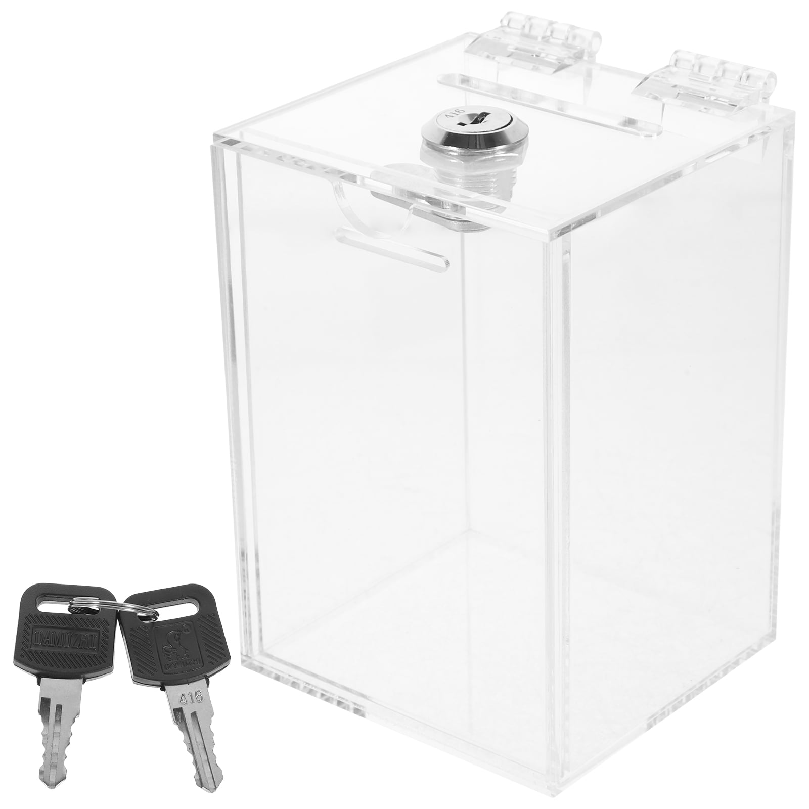 Transparent Acrylic Money Box Piggy Bank for Kids Atm Adults Cash Large ...