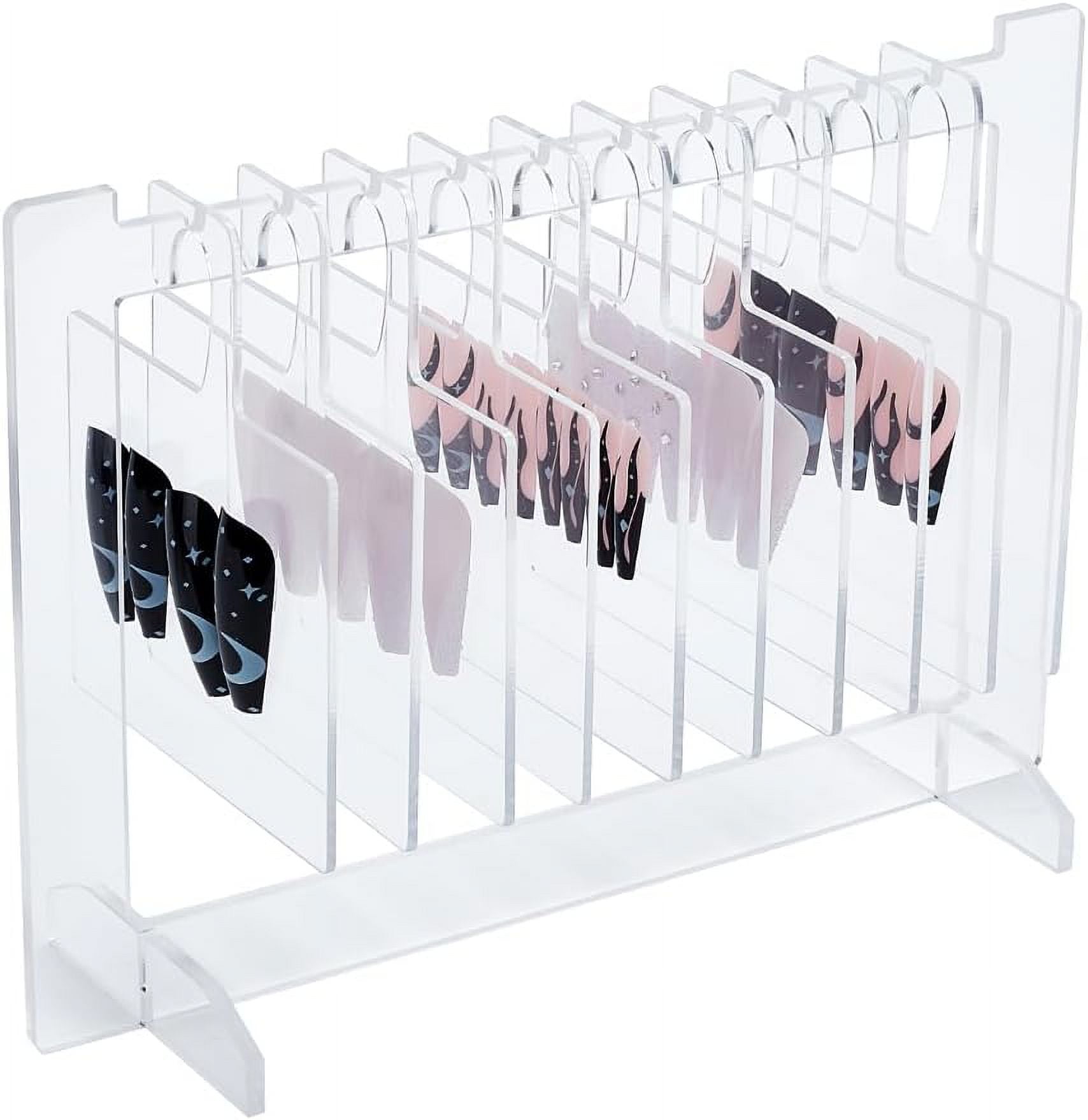 Transparent Acrylic Nail Art Display Boards False Nail Sample Display ...