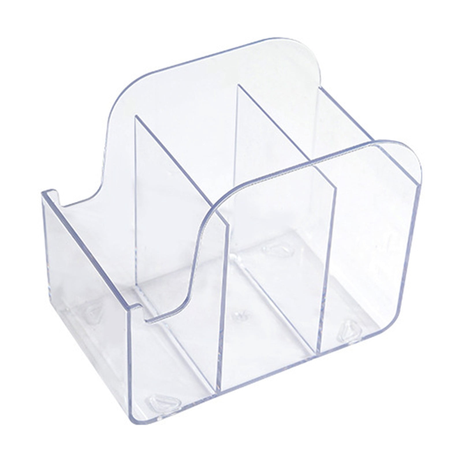 Transparent Acrylic Pen Container Stationery Partition and Storage Box ...