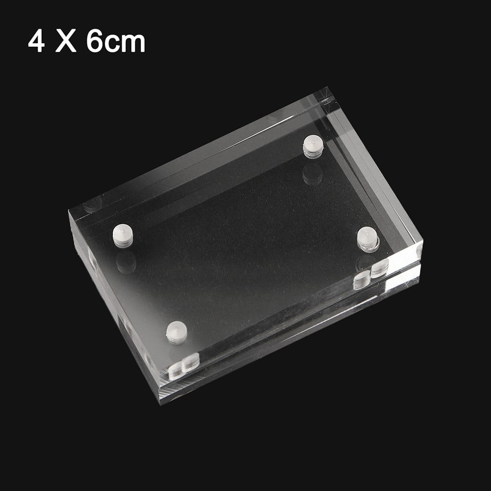Transparent Acrylic Photo Frame, Magnetic Poster Display Stand, 8+8mm ...