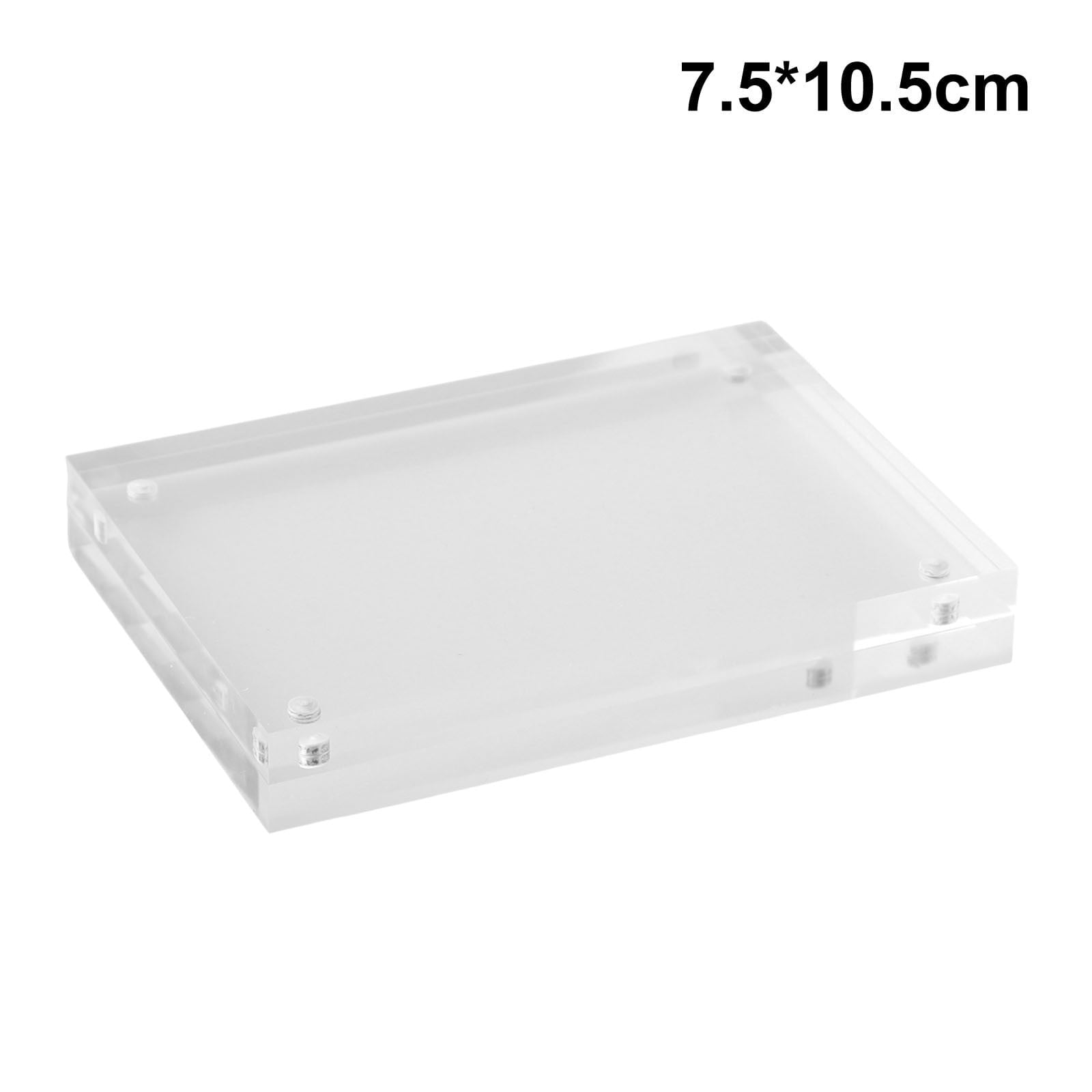 Transparent Acrylic Photo Frame, Magnetic Poster Display Stand, 8+8mm ...