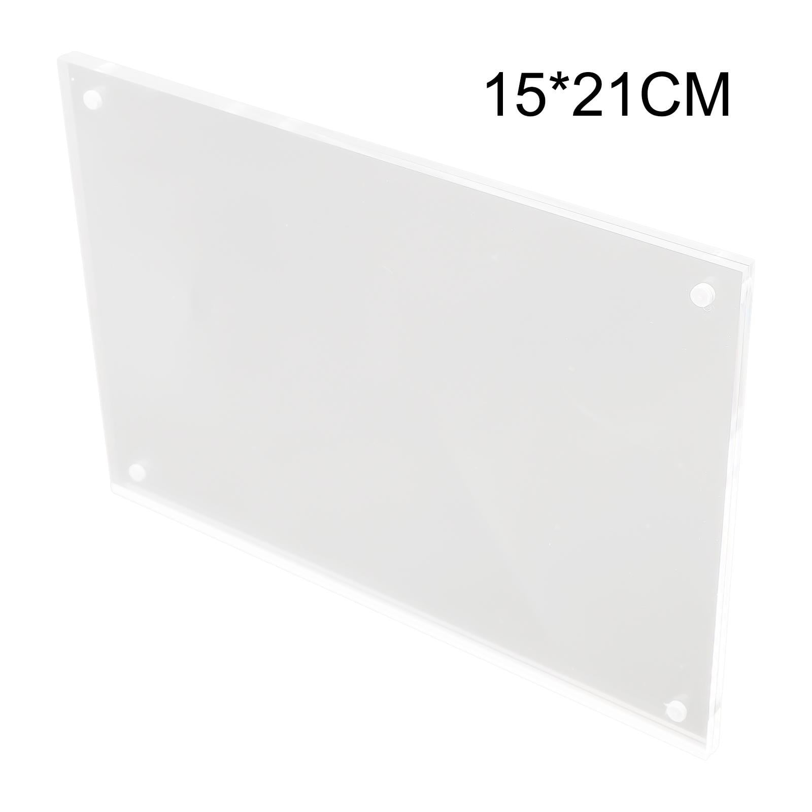 Transparent Acrylic Photo Frame Magnetic Poster Display Stand - Walmart.com