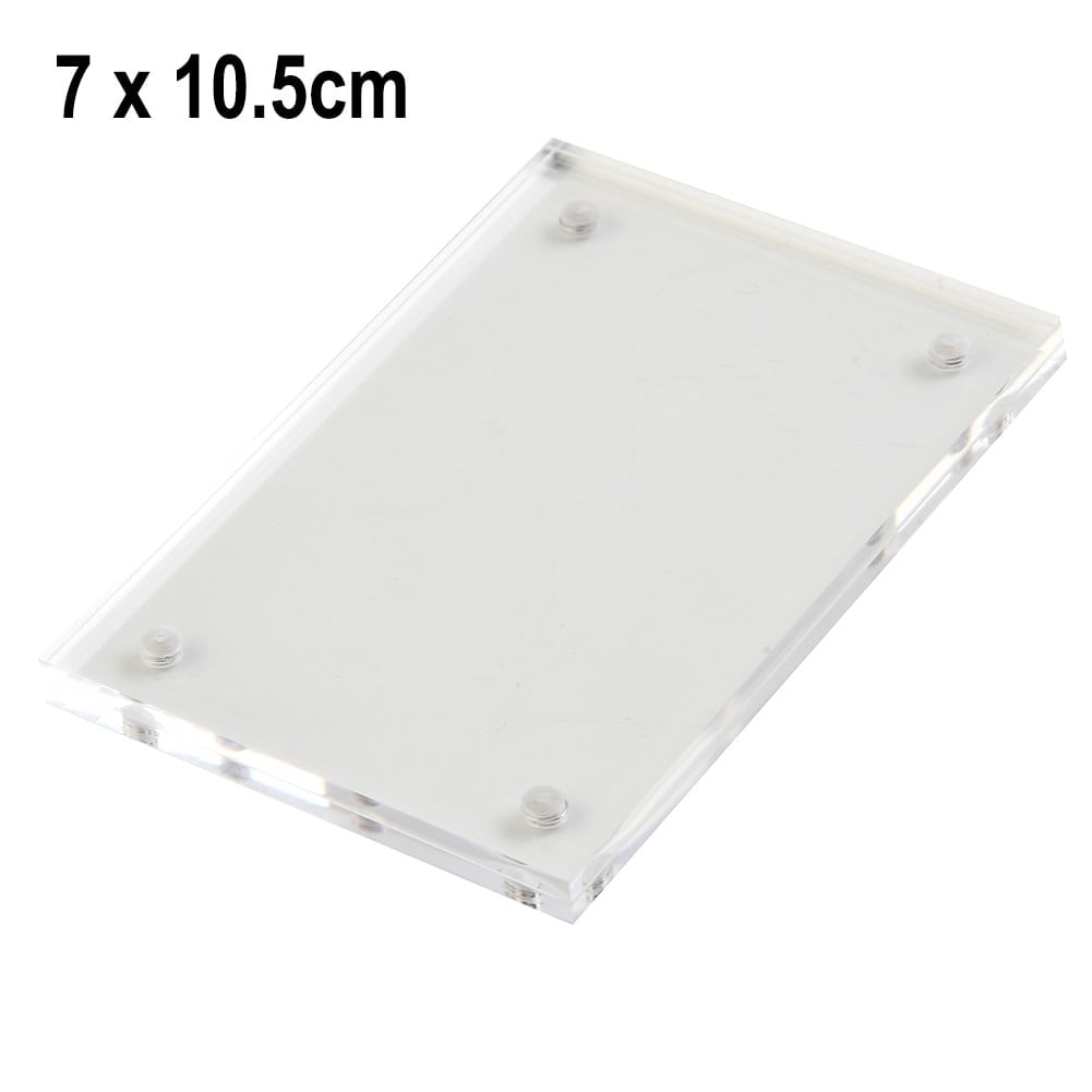 Transparent Acrylic Photo Frame Magnetic Poster Display Stand - Walmart.com