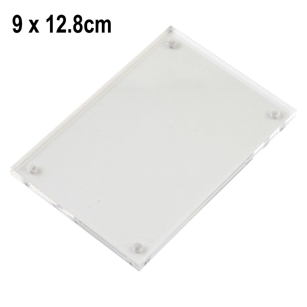 Transparent Acrylic Photo Frame Magnetic Poster Display Stand - Walmart.com