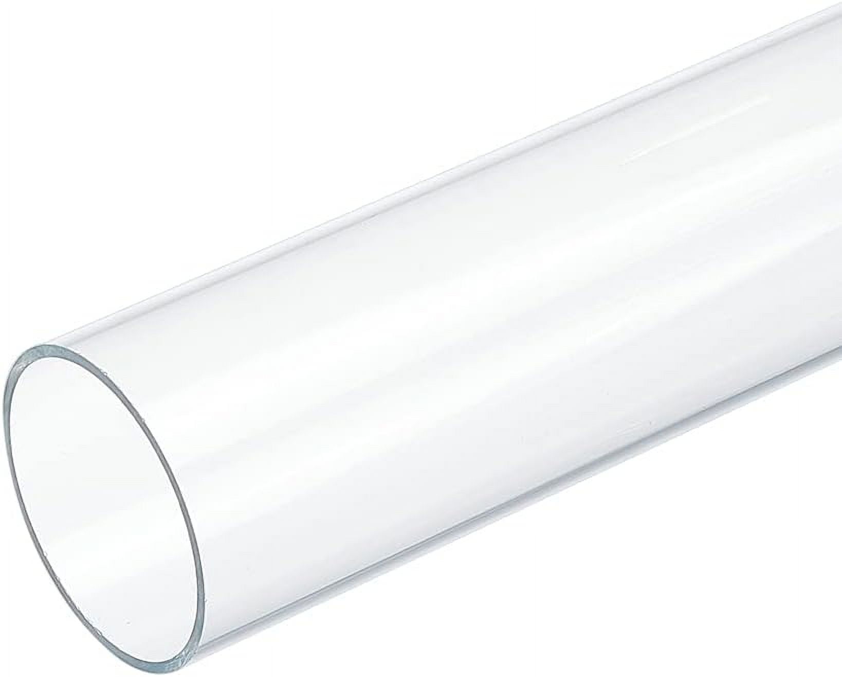 Transparent Acrylic Pipe Rigid Round Tube for Lamps and Lanterns Clear ...