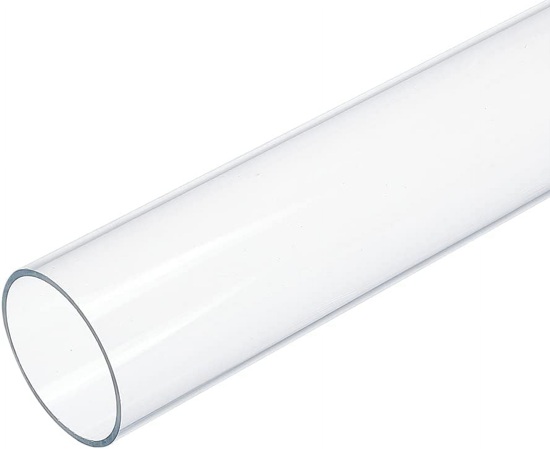 Transparent Acrylic Pipe Rigid Round Tube for Lamps and Lanterns Clear ...