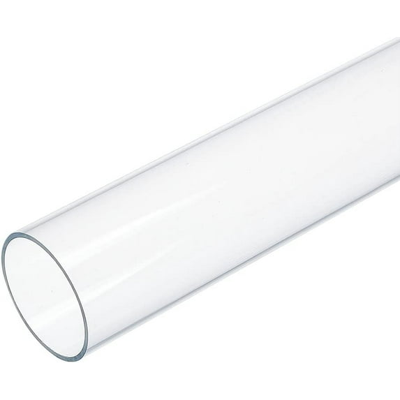 Transparent Acrylic Pipe Rigid Round Tube for Lamps and Lanterns Clear ...