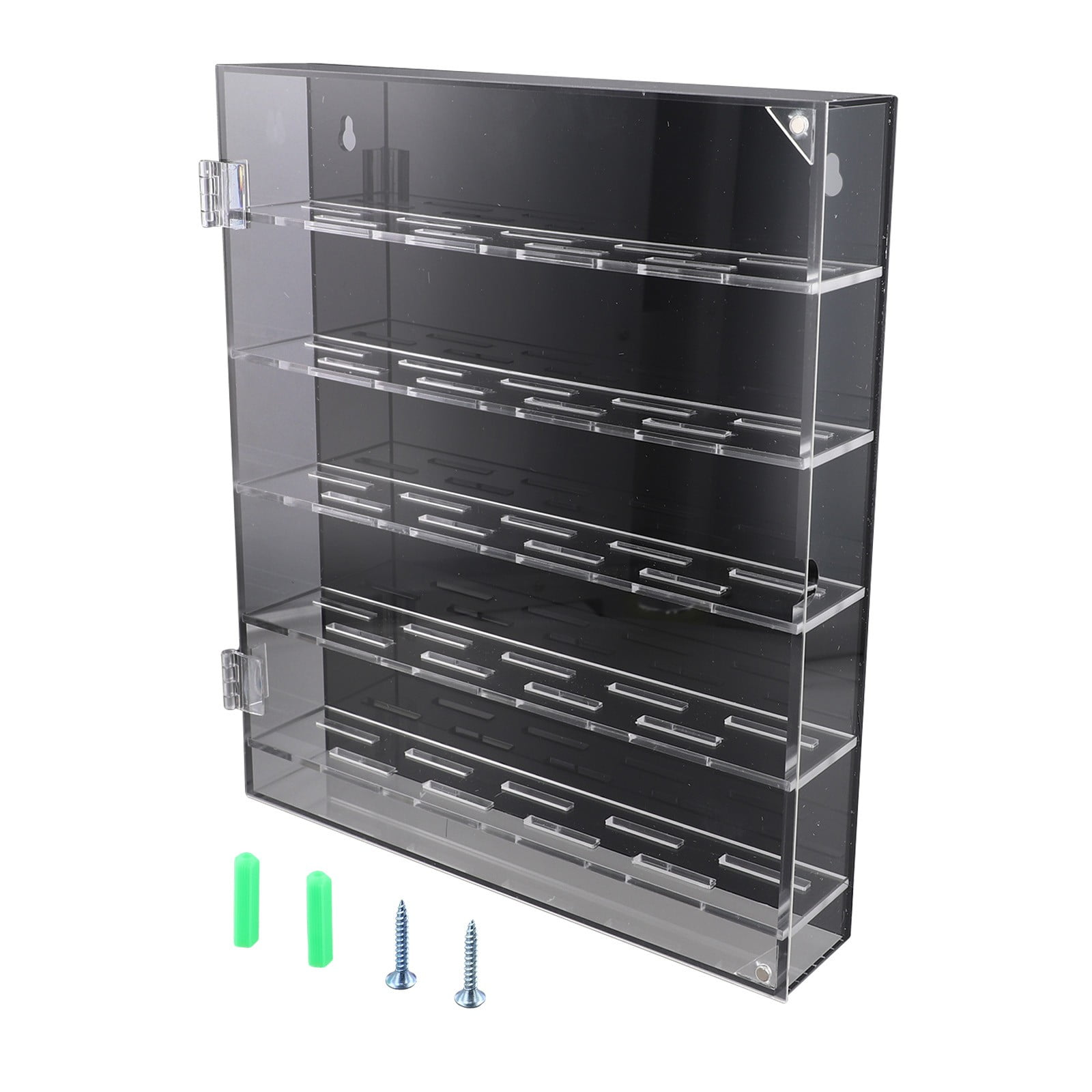 Transparent Acrylic Round Coin Storage Box Badge Collection Display ...