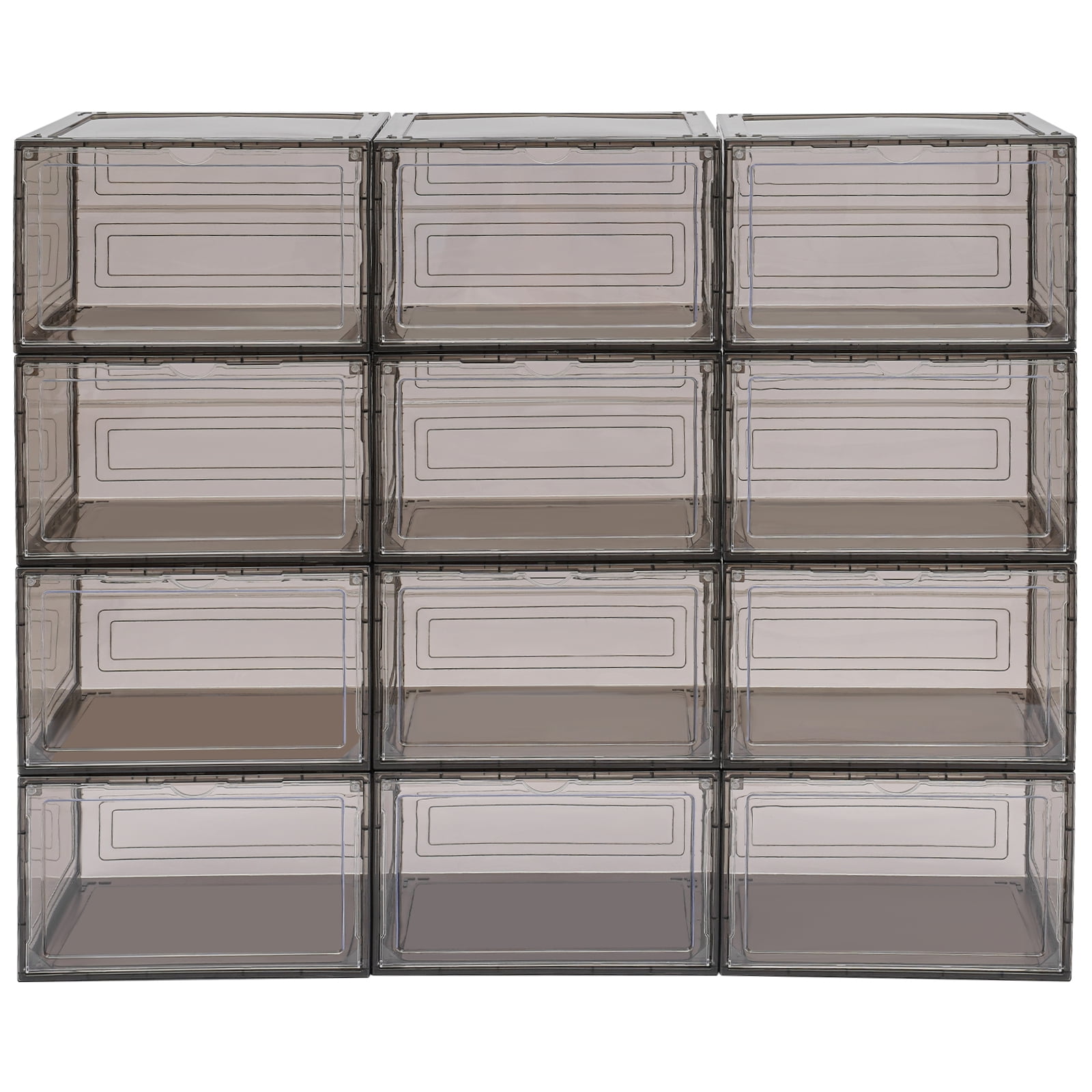 Transparent Acrylic Shoe Storage Boxes, Stackable Design with Magnetic ...